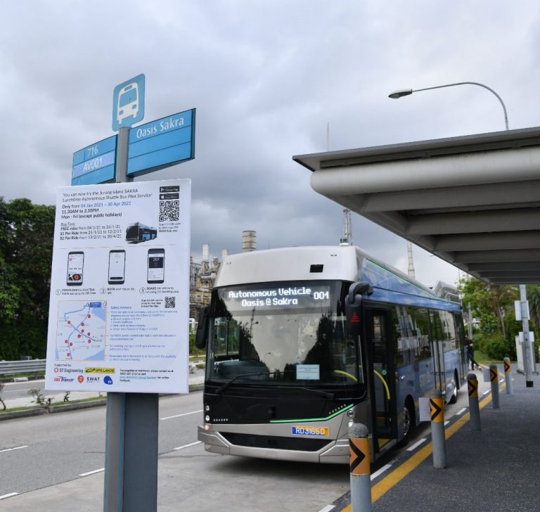 Jurong Island Autonomous Bus Trial (Photo: ST Engineering | Linkedin ...