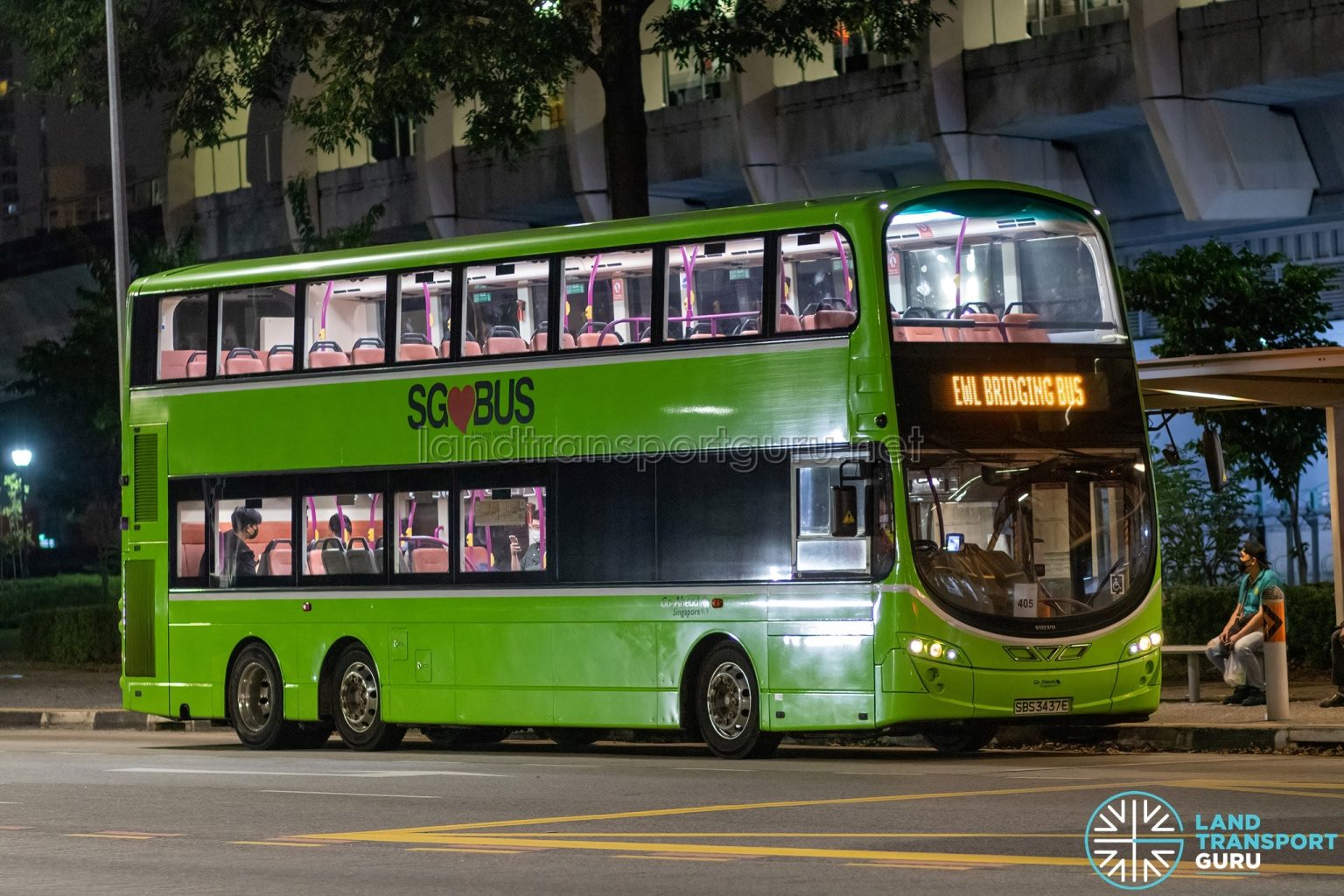 EWL Bridging Bus – Go-Ahead Singapore Volvo B9TL Wright (SBS3437E ...