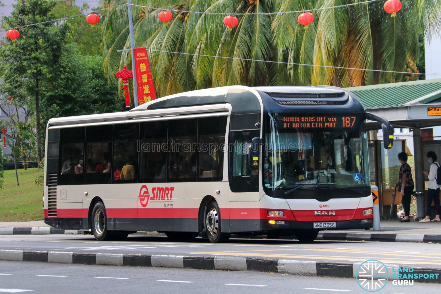Bus 187 – SMRT Buses MAN A22 (SMB1355E) | Land Transport Guru