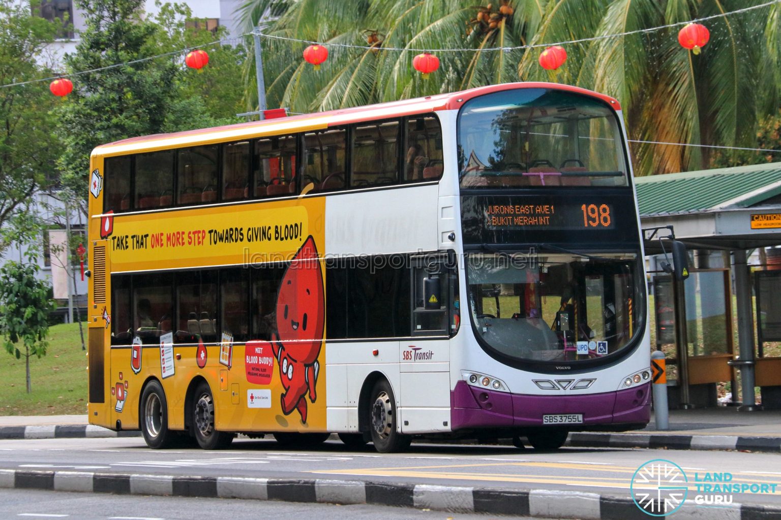 Bus 198 – SBS Transit Volvo B9TL Wright (SBS3755L) | Land Transport Guru