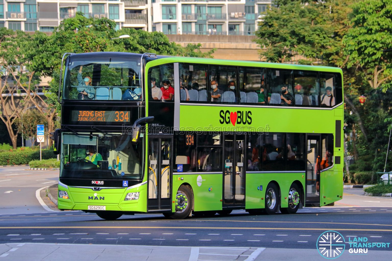 Bus 334 – Tower Transit MAN A95 (Euro 6 3-Door) (SG6290C) | Land ...