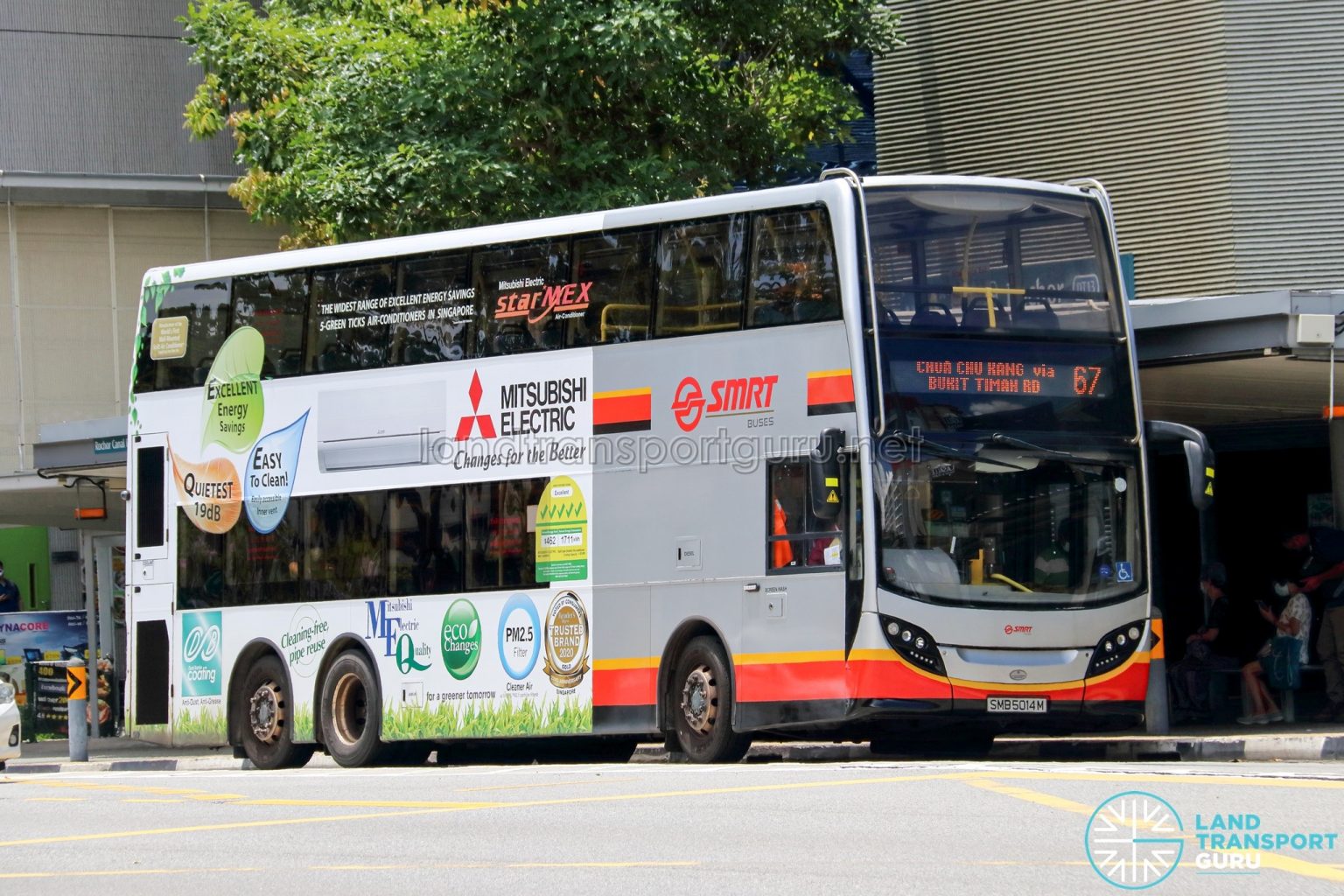 Bus 67 – SMRT Buses Alexander Dennis Enviro500 (SMB5014M) | Land ...