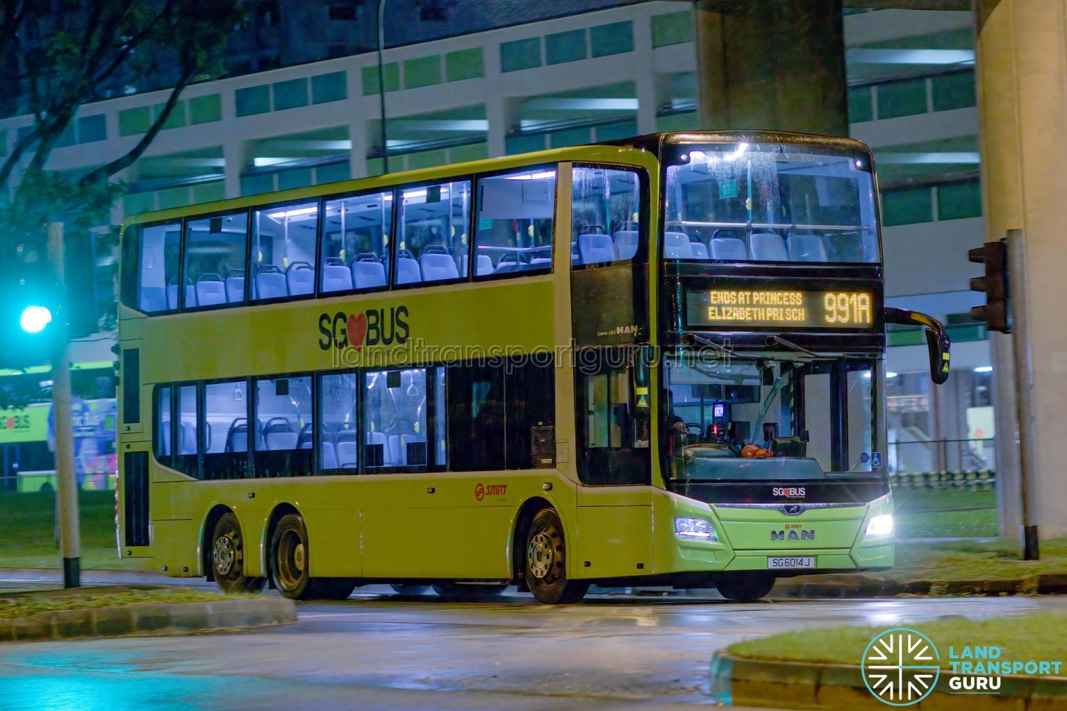Bus 991A – MAN Lion’s City DD A95 (SG6014J) | Land Transport Guru