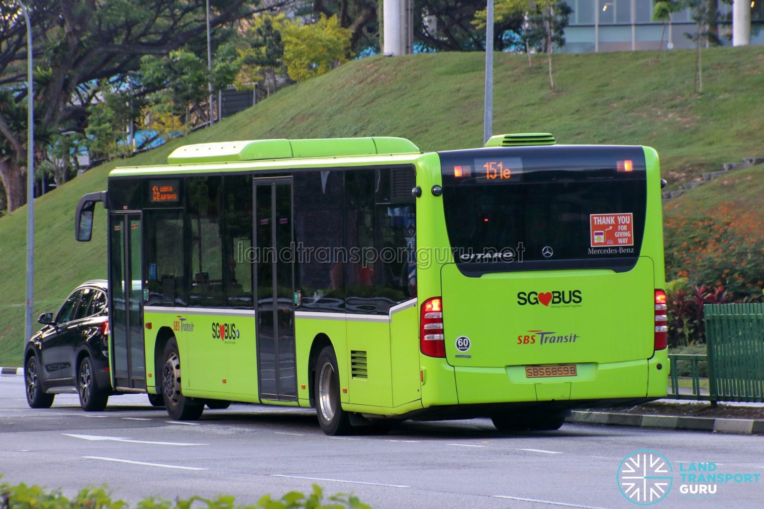 Rear – SBS Transit Mercedes-Benz Citaro (SBS6859B) | Land Transport Guru