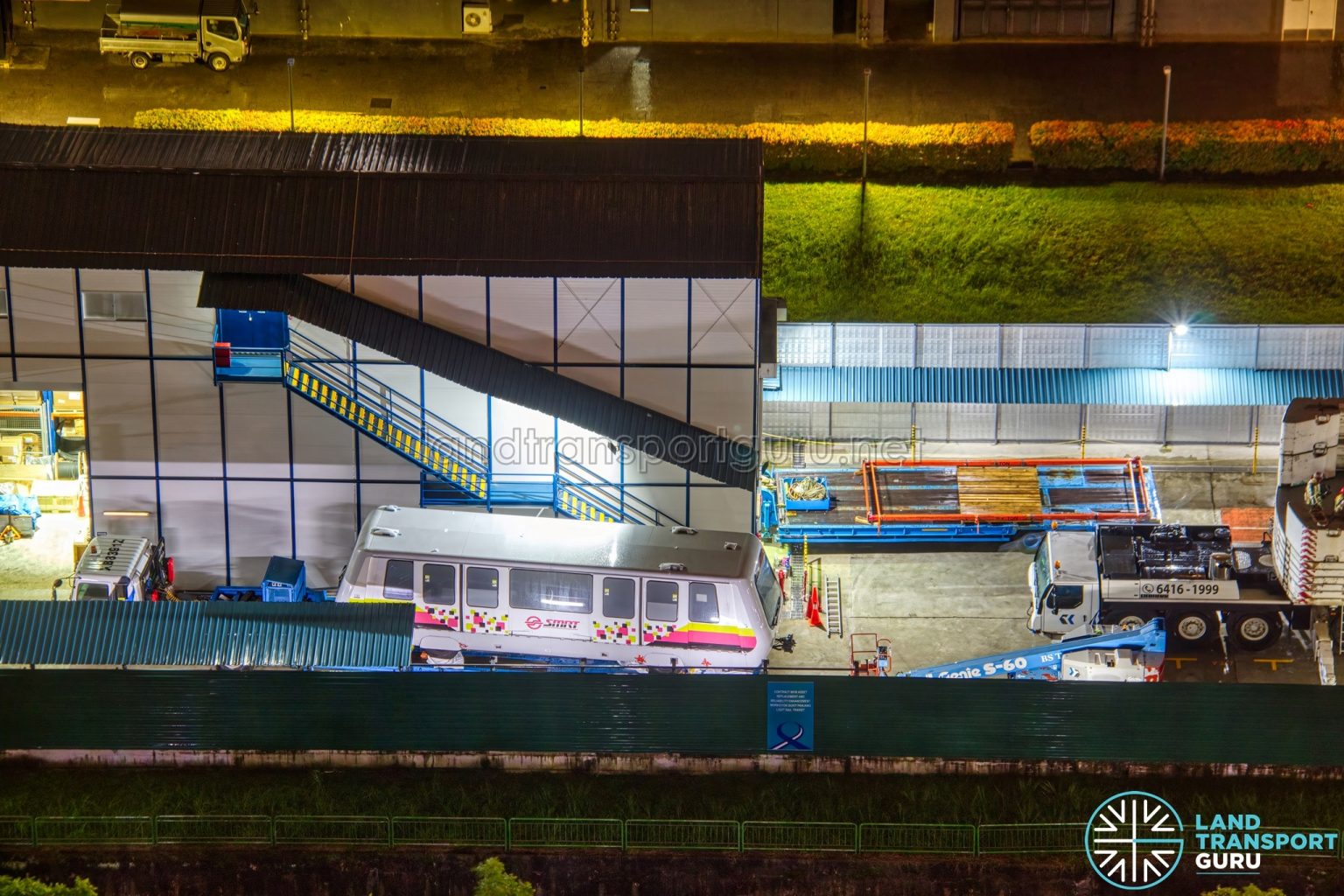 BPLRT C801A train prepared for lifting outside Ten Mile Junction | Land ...
