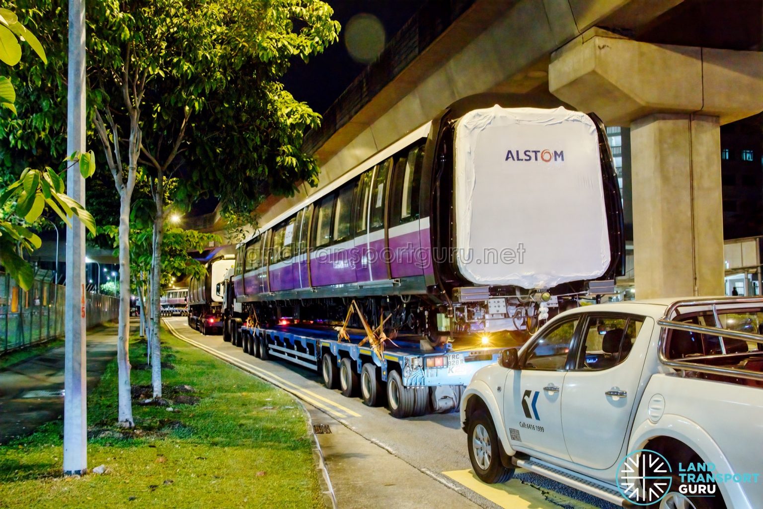 Alstom Metropolis C851E on delivery to Sengkang Depot | Land Transport Guru