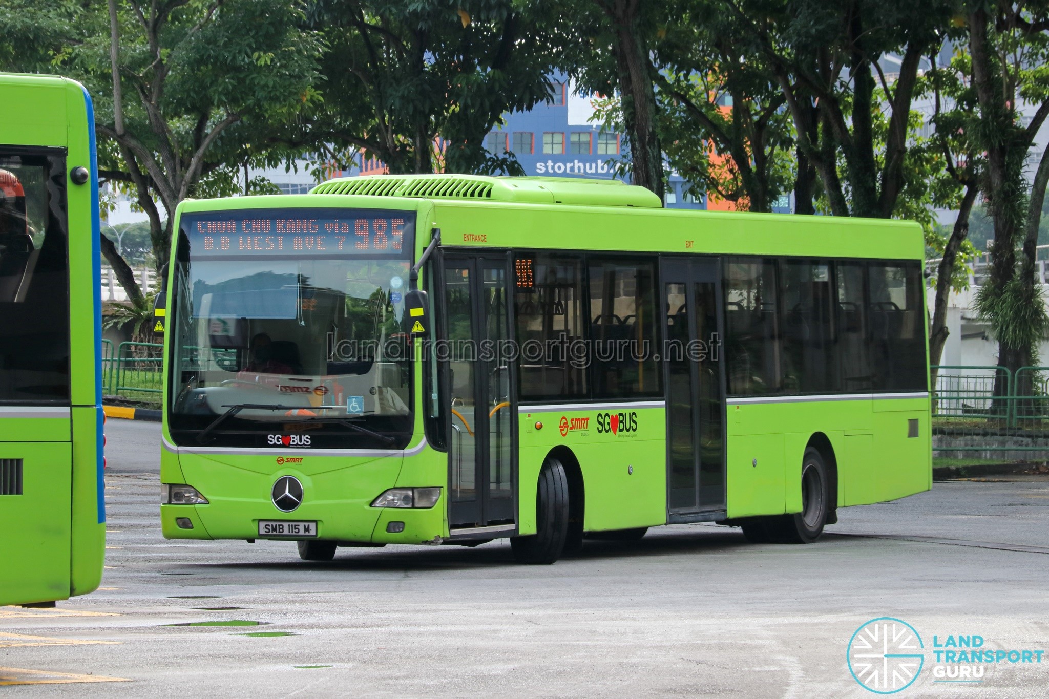 Bus 985 SMRT Buses Mercedes Benz OC500LE SMB115M Land Transport Guru Bus 985 SMRT Buses Mercedes Benz OC500LE SMB115M Land Transport Guru