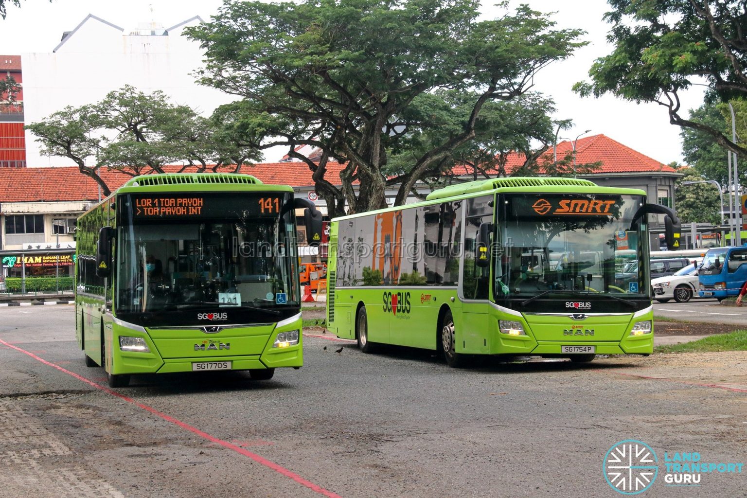 MAN A22 Euro 6 buses (SG1770S & SG1754P) at Lorong 1 Geylang Bus ...
