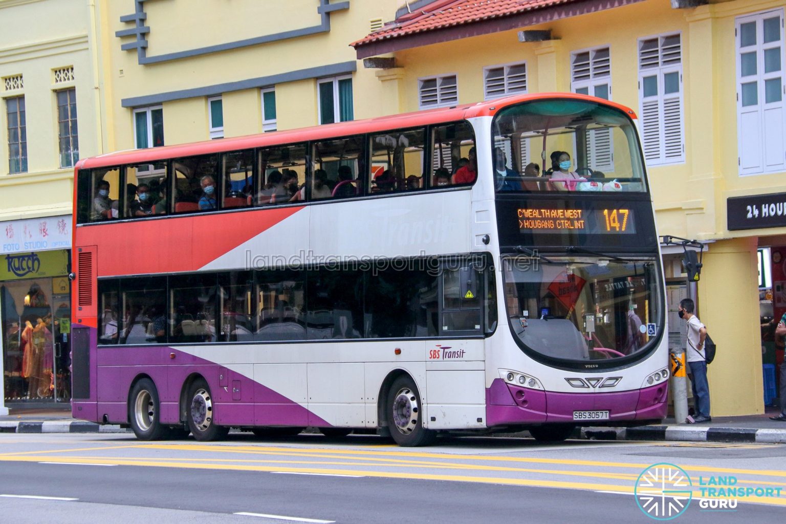 Bus 147 SBS Transit Volvo B9TL Wright SBS3057T Land Transport Guru Bus 147 SBS Transit Volvo B9TL Wright SBS3057T Land Transport Guru