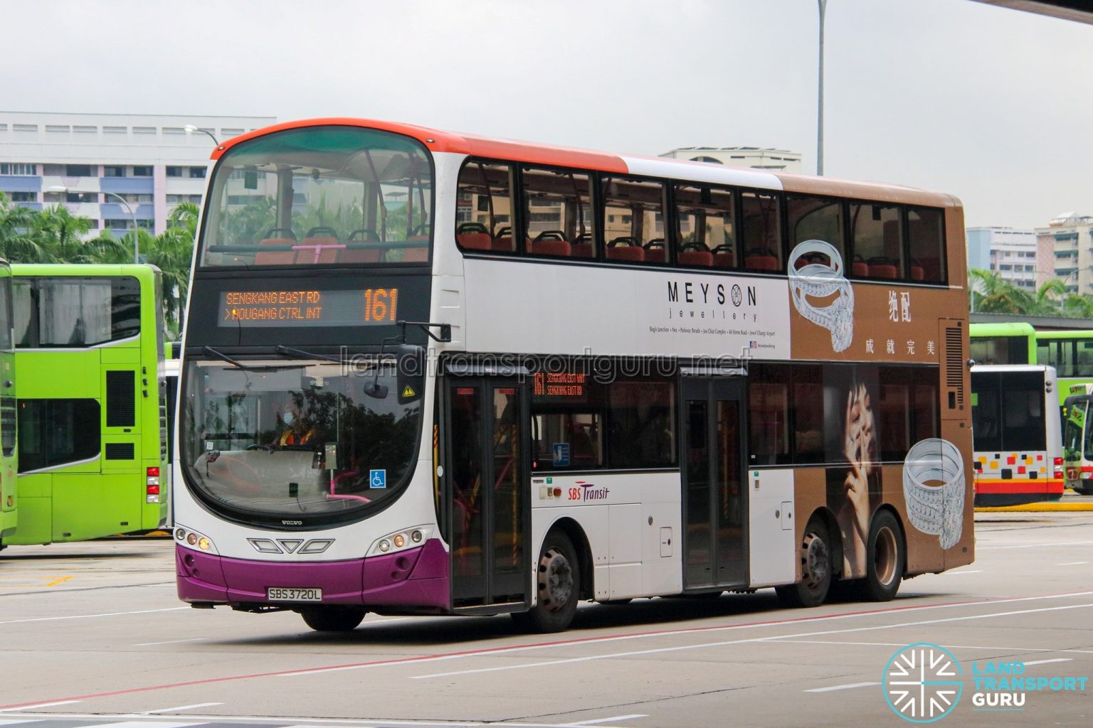 Bus 161 – SBS Transit Volvo B9TL Wright (SBS3720L) | Land Transport Guru