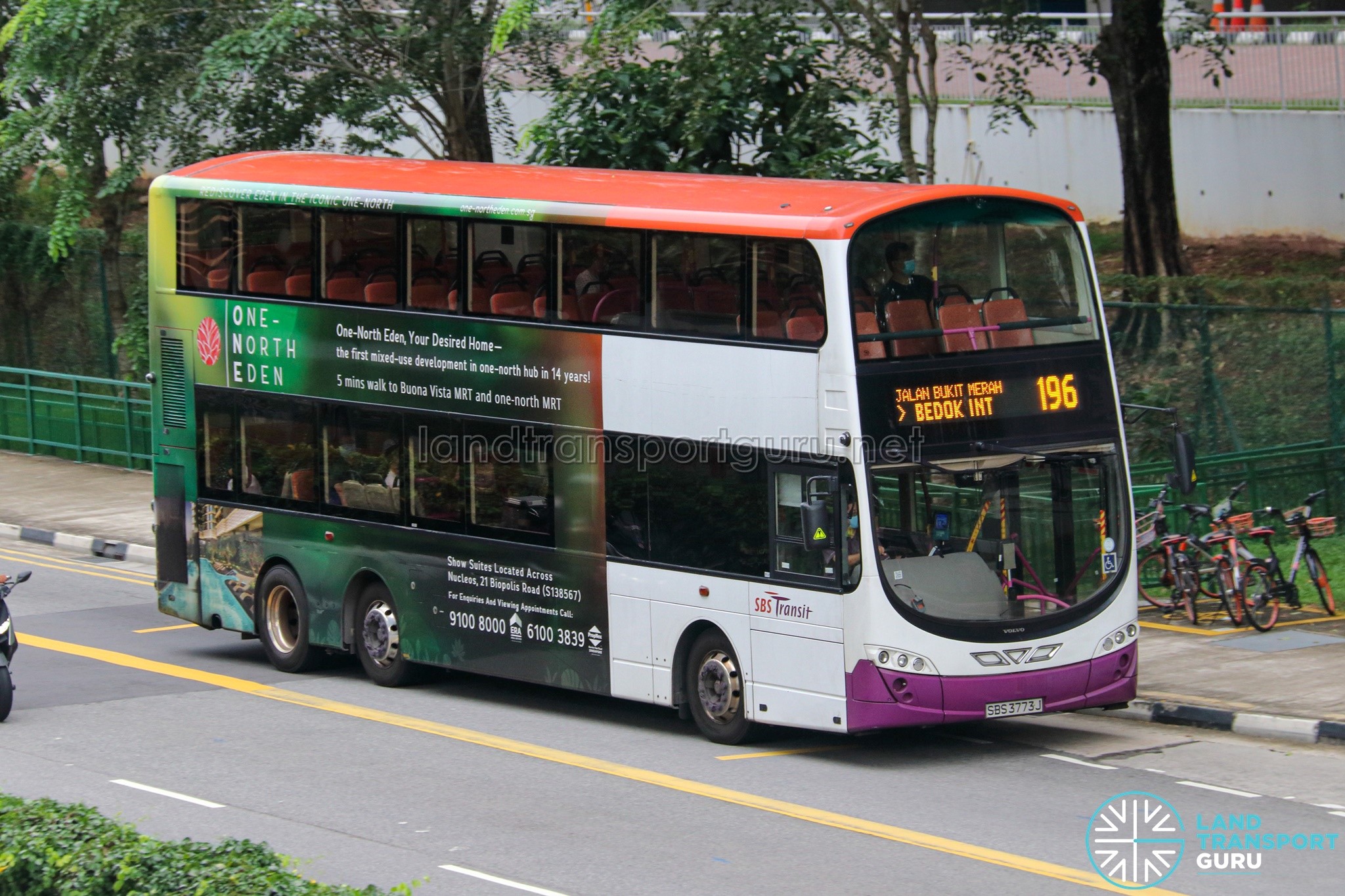 Bus 196 SBS Transit Volvo B9TL Wright SBS3773J Land Transport Guru Bus 196 SBS Transit Volvo B9TL Wright SBS3773J Land Transport Guru