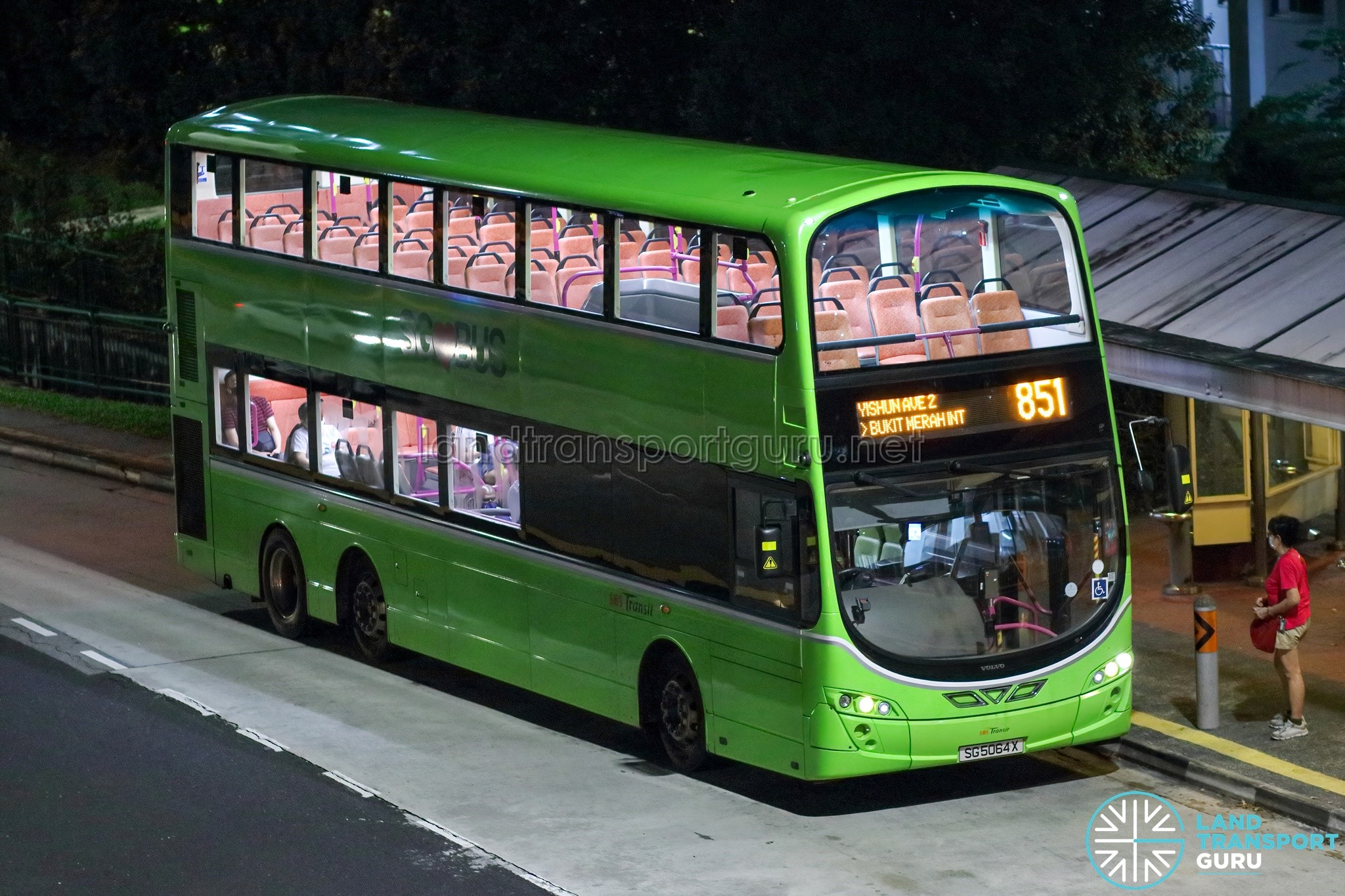 Bus 851 SBS Transit Volvo B9TL Wright SG5064X Land Transport Guru Bus 851 SBS Transit Volvo B9TL Wright SG5064X Land Transport Guru