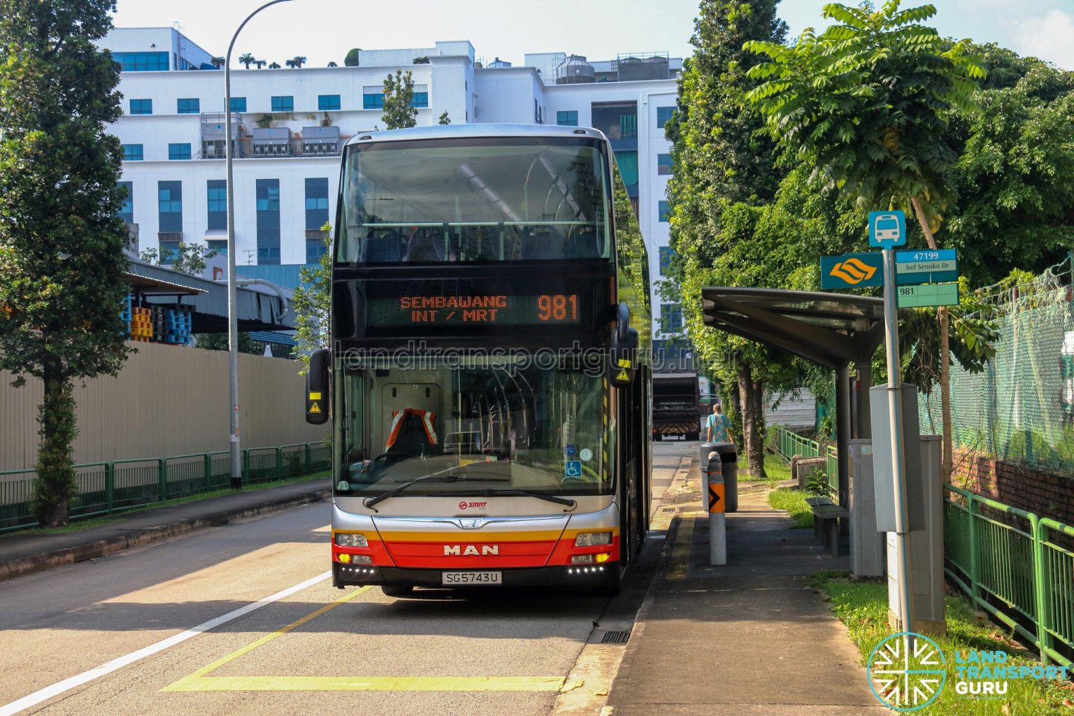Service 981 at Bus Stop 47199 – Bef Senoko Dr, Senoko Loop | Land ...
