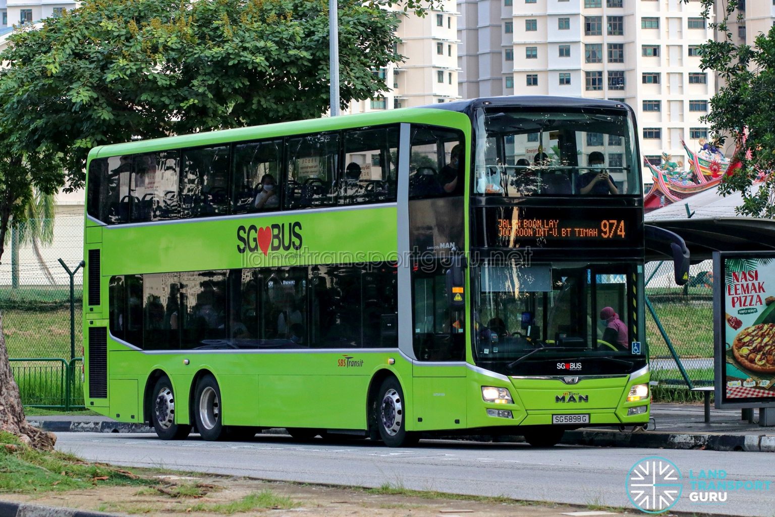 Bus 974 – SBS Transit MAN A95 (SG5898G) | Land Transport Guru