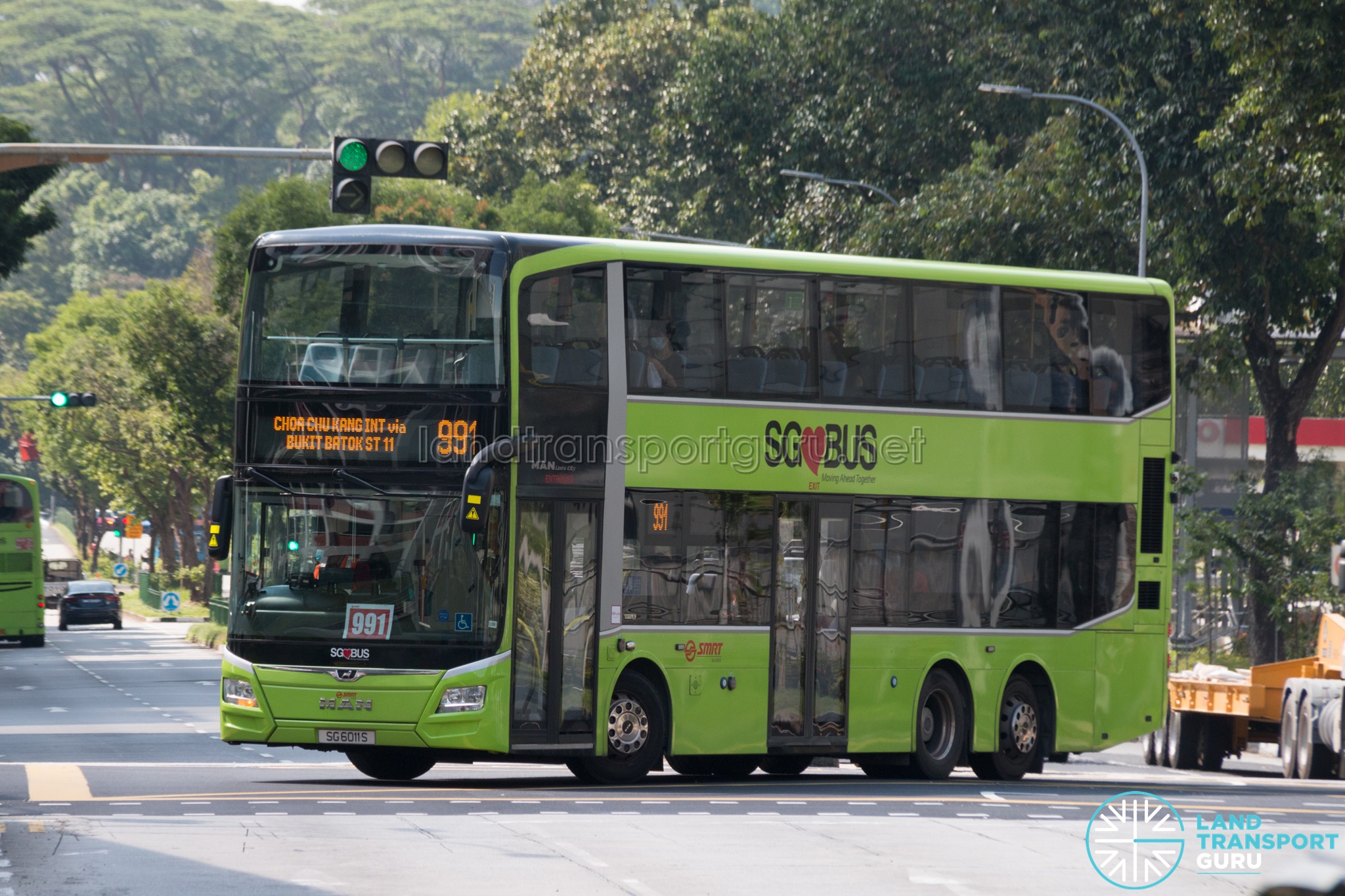 Bus 991 SMRT Buses MAN A95 Euro 6 SG6011S Land Transport Guru Bus 991 SMRT Buses MAN A95 Euro 6 SG6011S Land Transport Guru