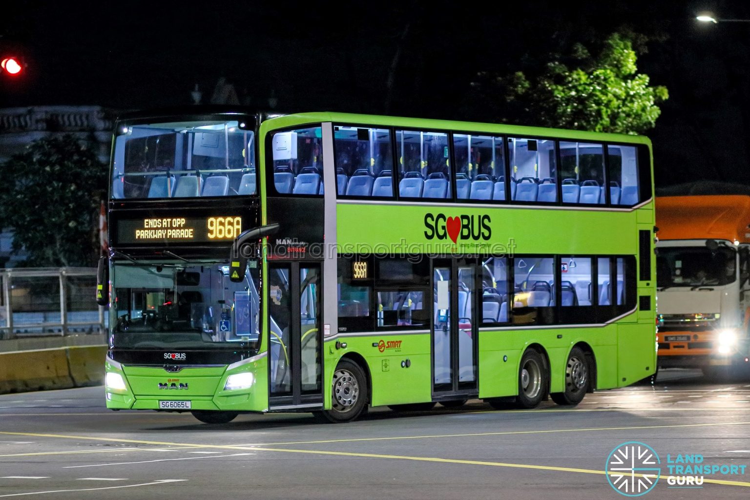 Bus 966A – SMRT Buses MAN A95 Euro 6 (SG6055R) | Land Transport Guru