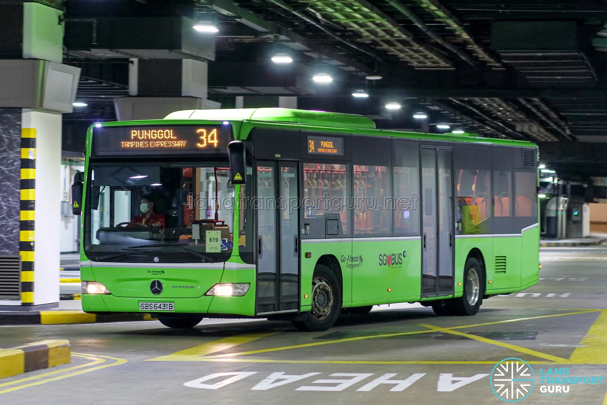 Bus 34 Go Ahead Singapore Mercedes Benz Citaro SBS6431B Land Bus 34 Go Ahead Singapore Mercedes Benz Citaro SBS6431B Land