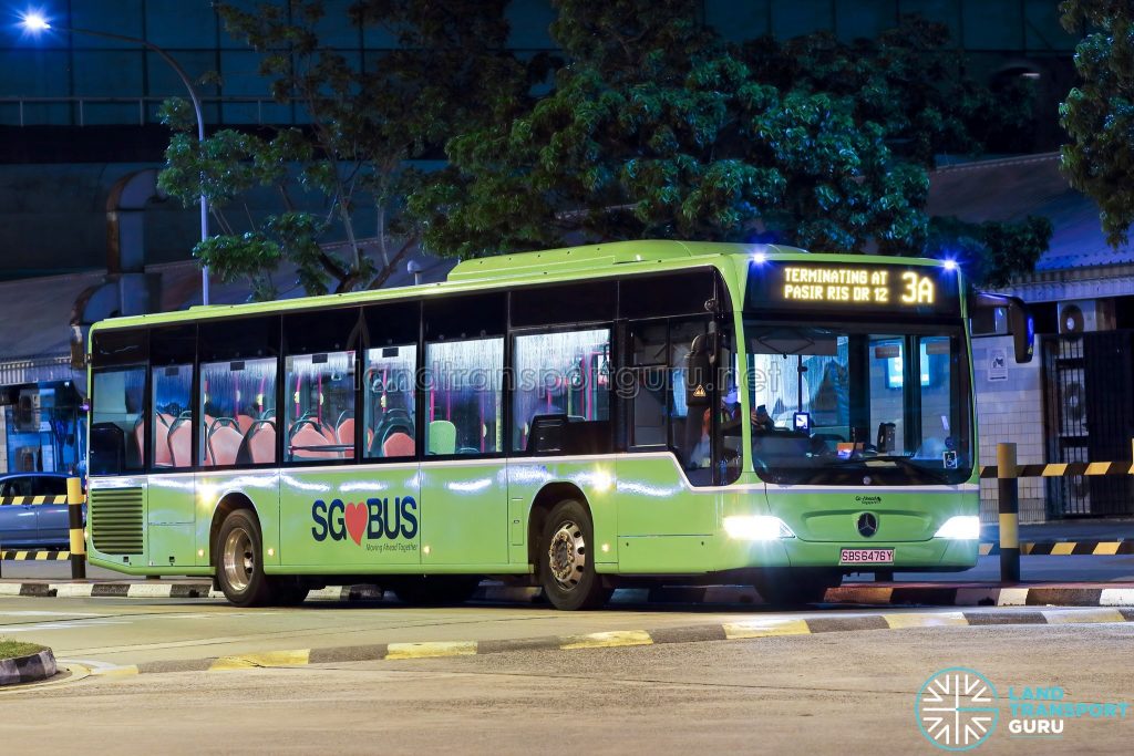 Bus 3A Go Ahead Singapore Mercedes Benz Citaro SBS6476Y Land Bus 3A Go Ahead Singapore Mercedes Benz Citaro SBS6476Y Land