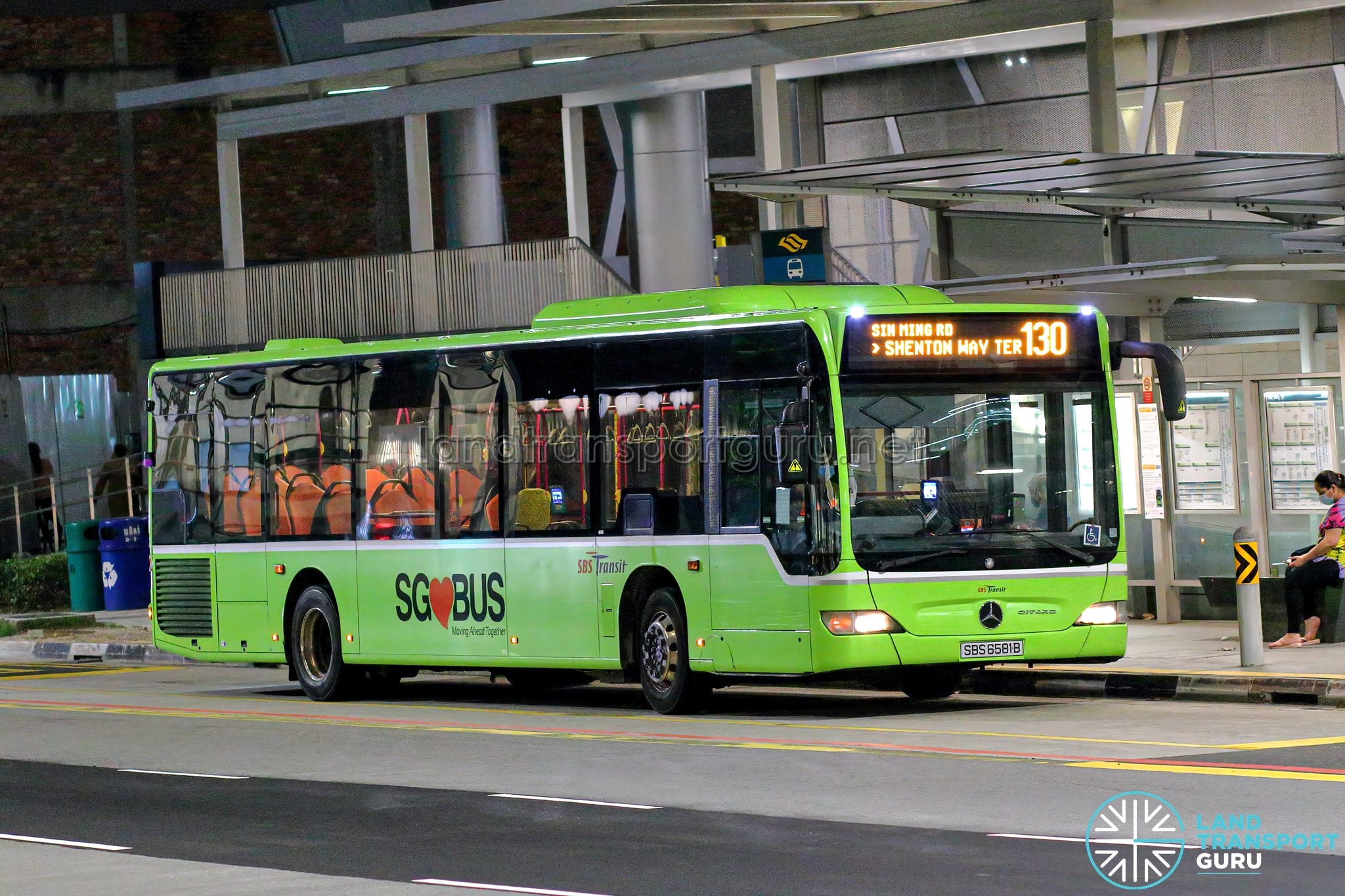 Bus 130 SBS Transit Mercedes Benz Citaro SBS6581B Land Transport Guru