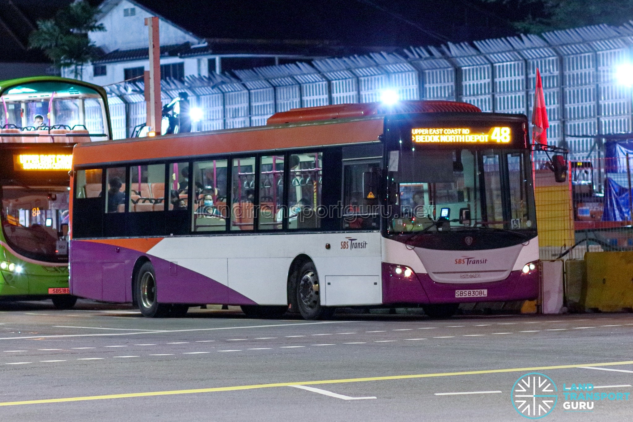 Bus 48 SBS Transit Scania K230UB Euro IV SBS8308L Land Transport Guru Bus 48 SBS Transit Scania K230UB Euro IV SBS8308L Land Transport Guru