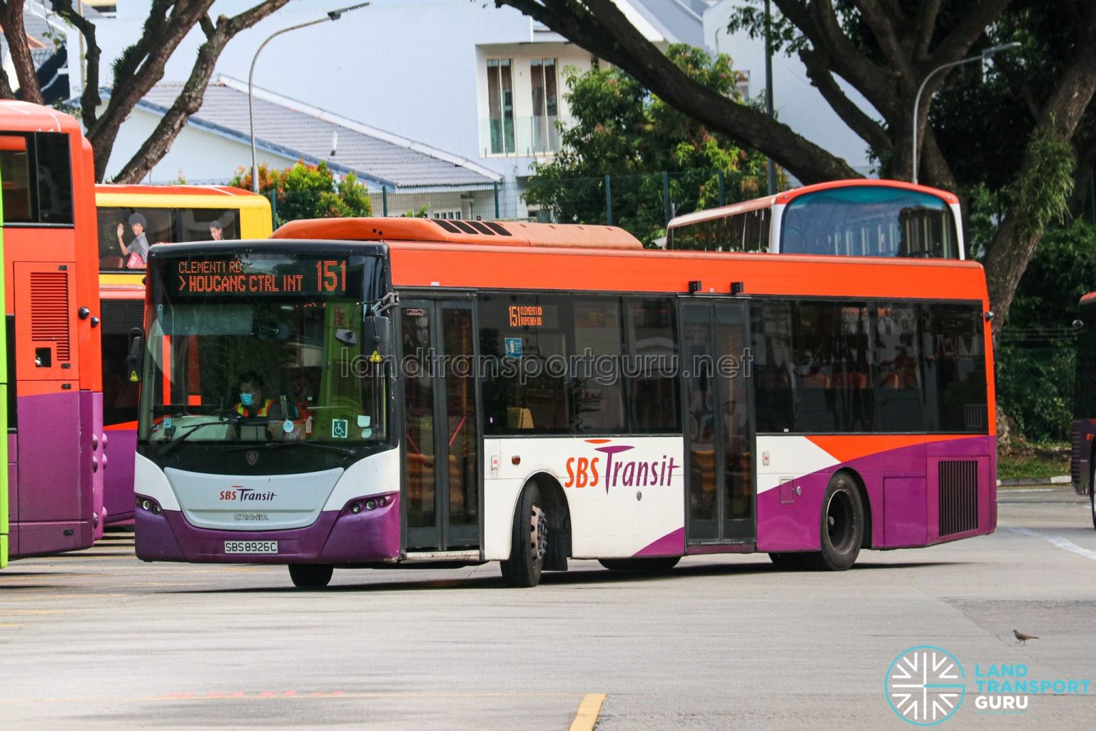 Bus 151 – SBS Transit Scania K230UB Euro V (SBS8926C) | Land Transport Guru
