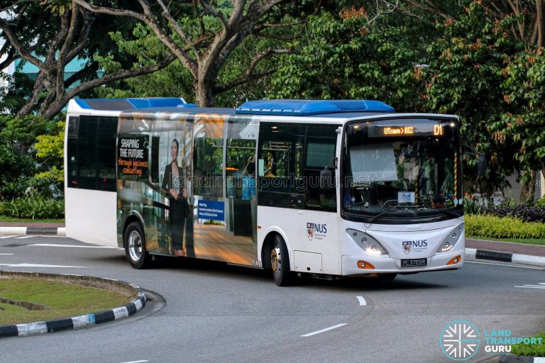 NUS Internal Shuttle Bus D1 | Land Transport Guru