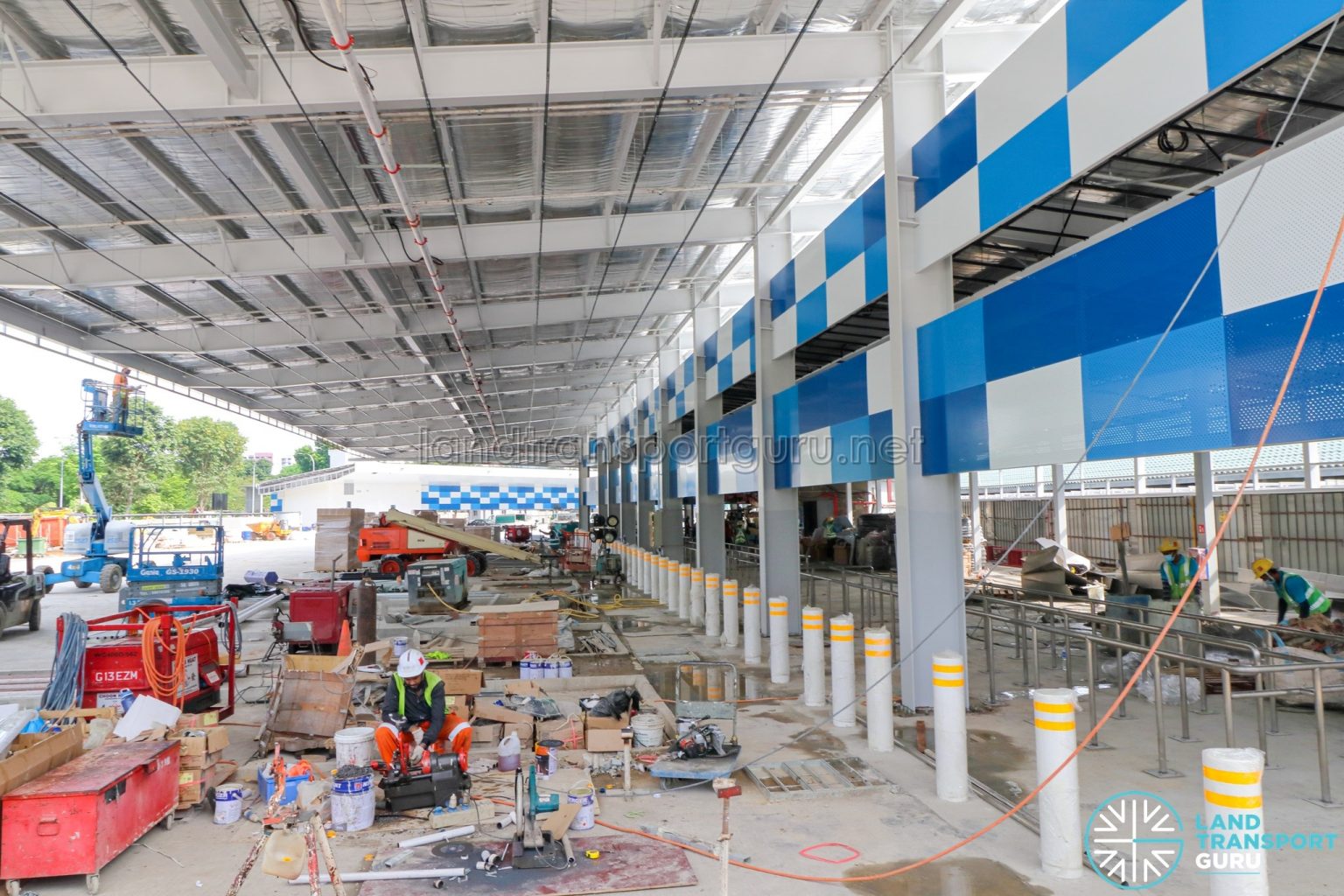 Pasir Ris Bus Interchange – End-on berths under construction (April ...