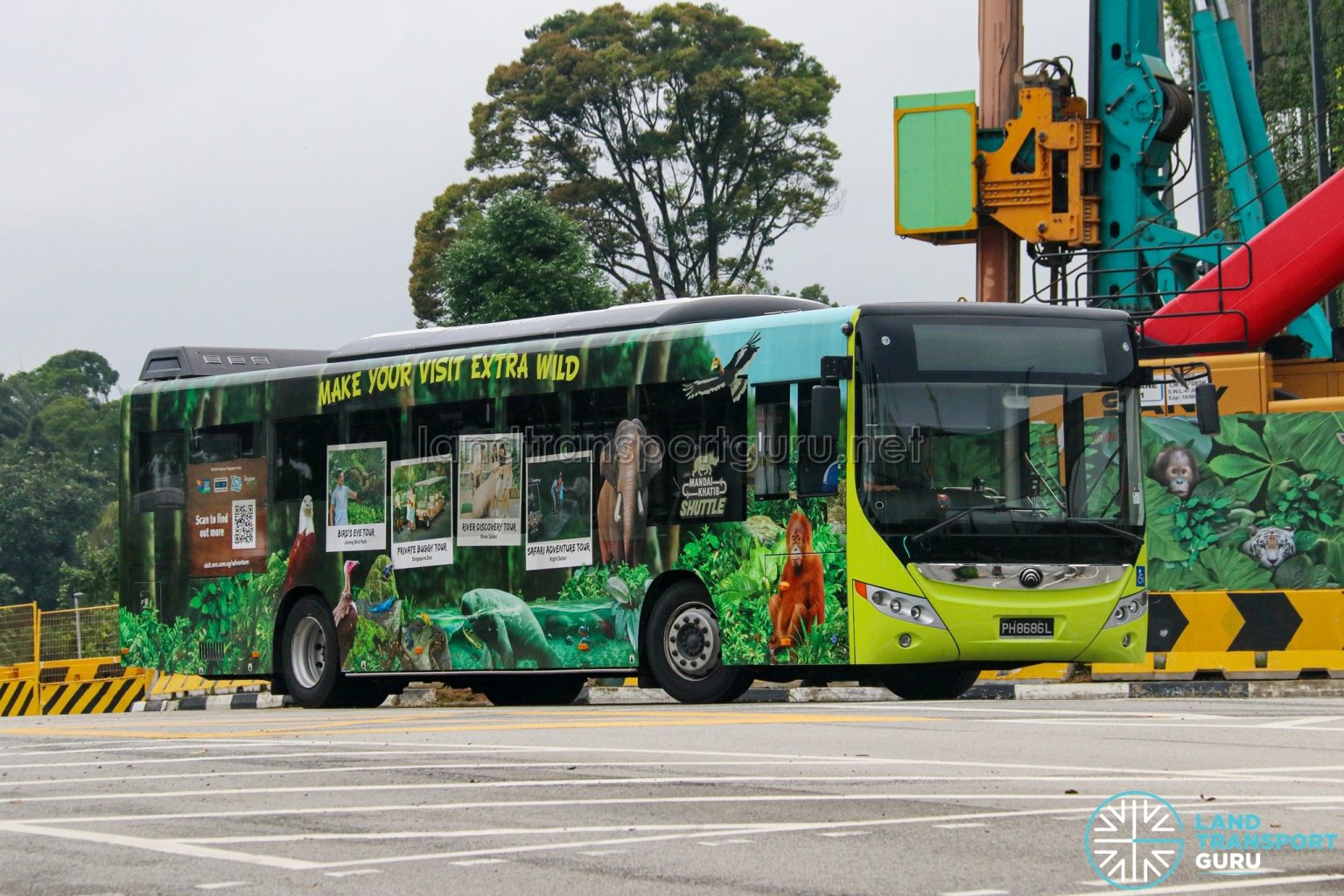 Mandai Khatib Shuttle – Woodlands Transport Yutong ZK6126HGA (PH8686L ...