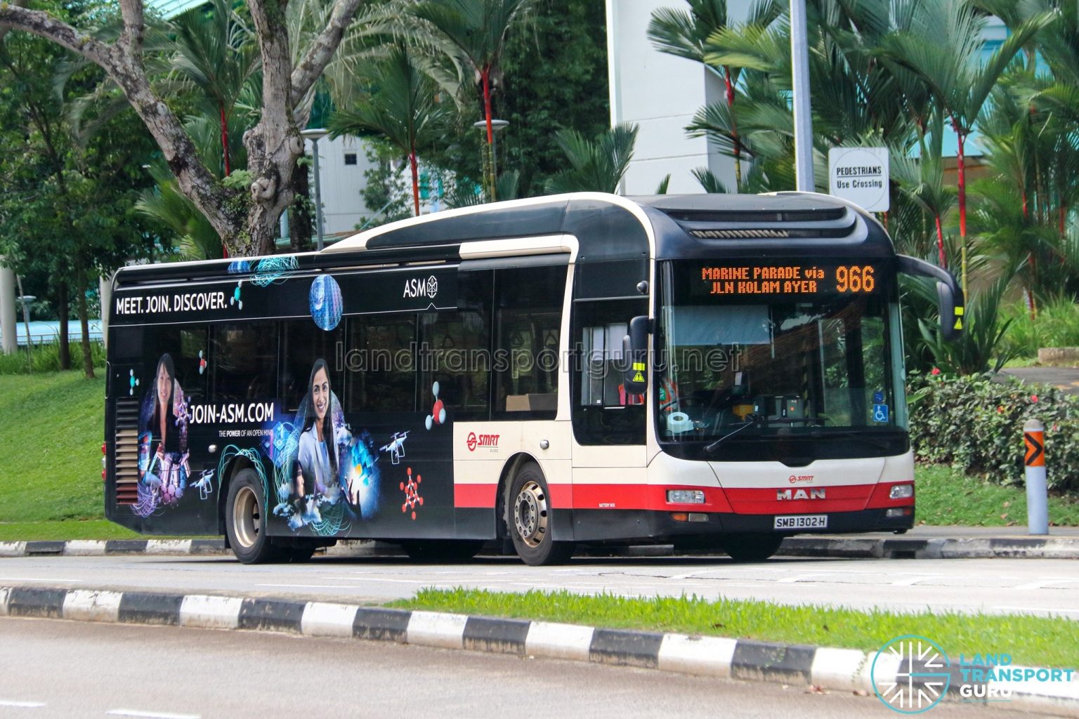 Bus 966 – SMRT Buses MAN A22 (SMB1302H) | Land Transport Guru
