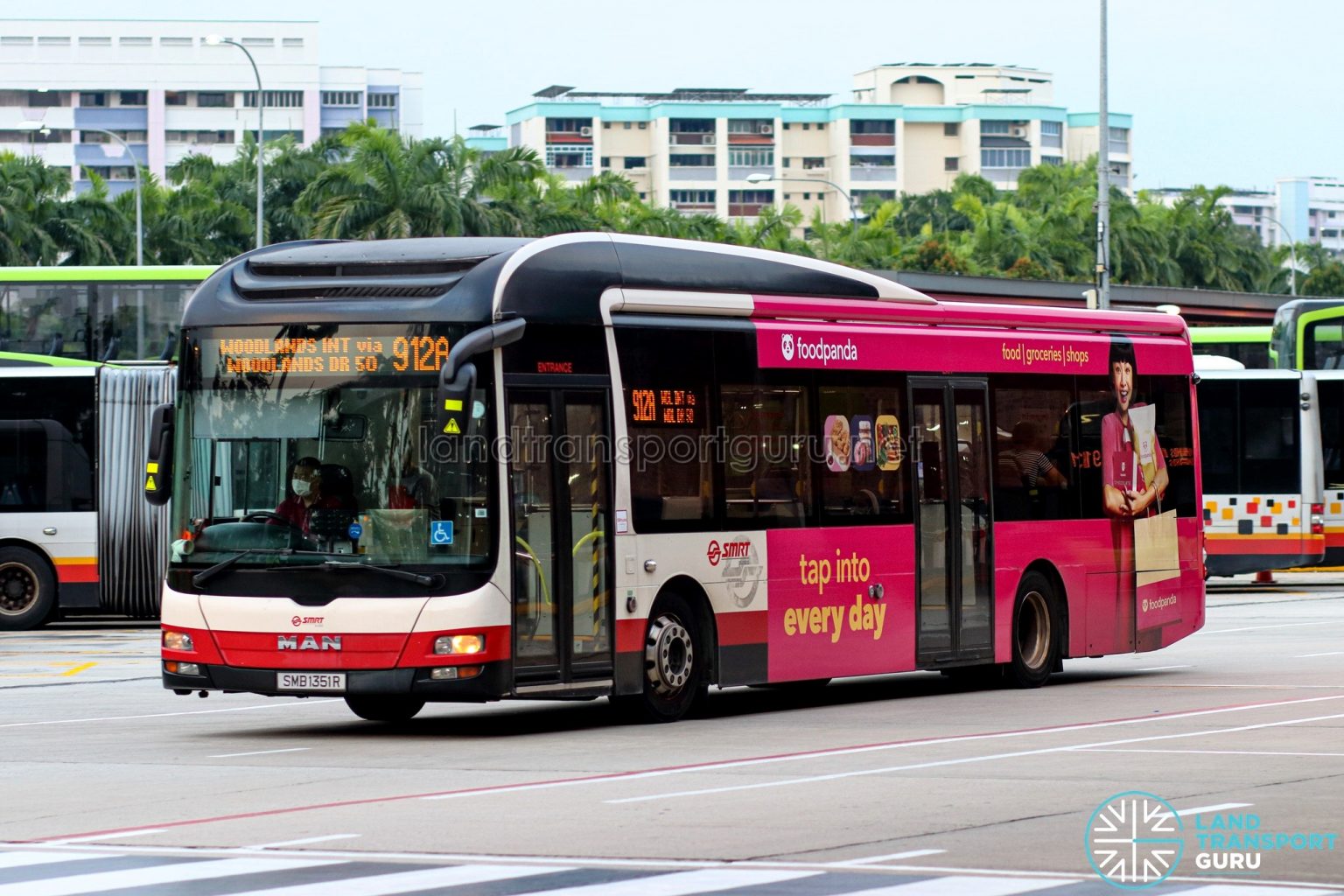 Bus 912A – SMRT Buses MAN A22 (SMB1351R) | Land Transport Guru