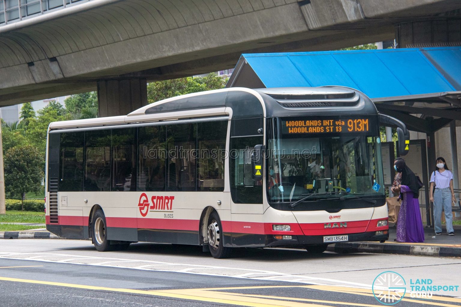 Bus 913M – SMRT Buses MAN A22 (SMB1354H) | Land Transport Guru