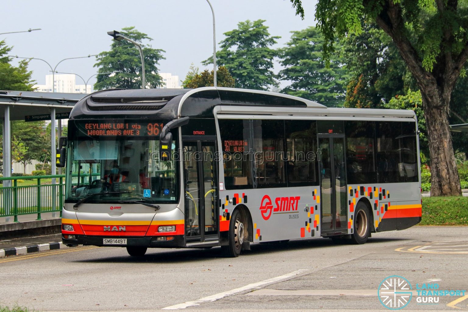 Bus 961 – SMRT Buses MAN A22 (SMB1449T) | Land Transport Guru