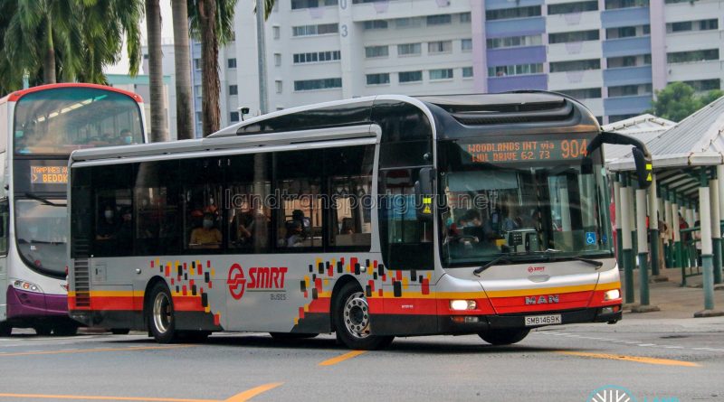 SMRT Feeder Bus Service 904 – Land Transport Guru