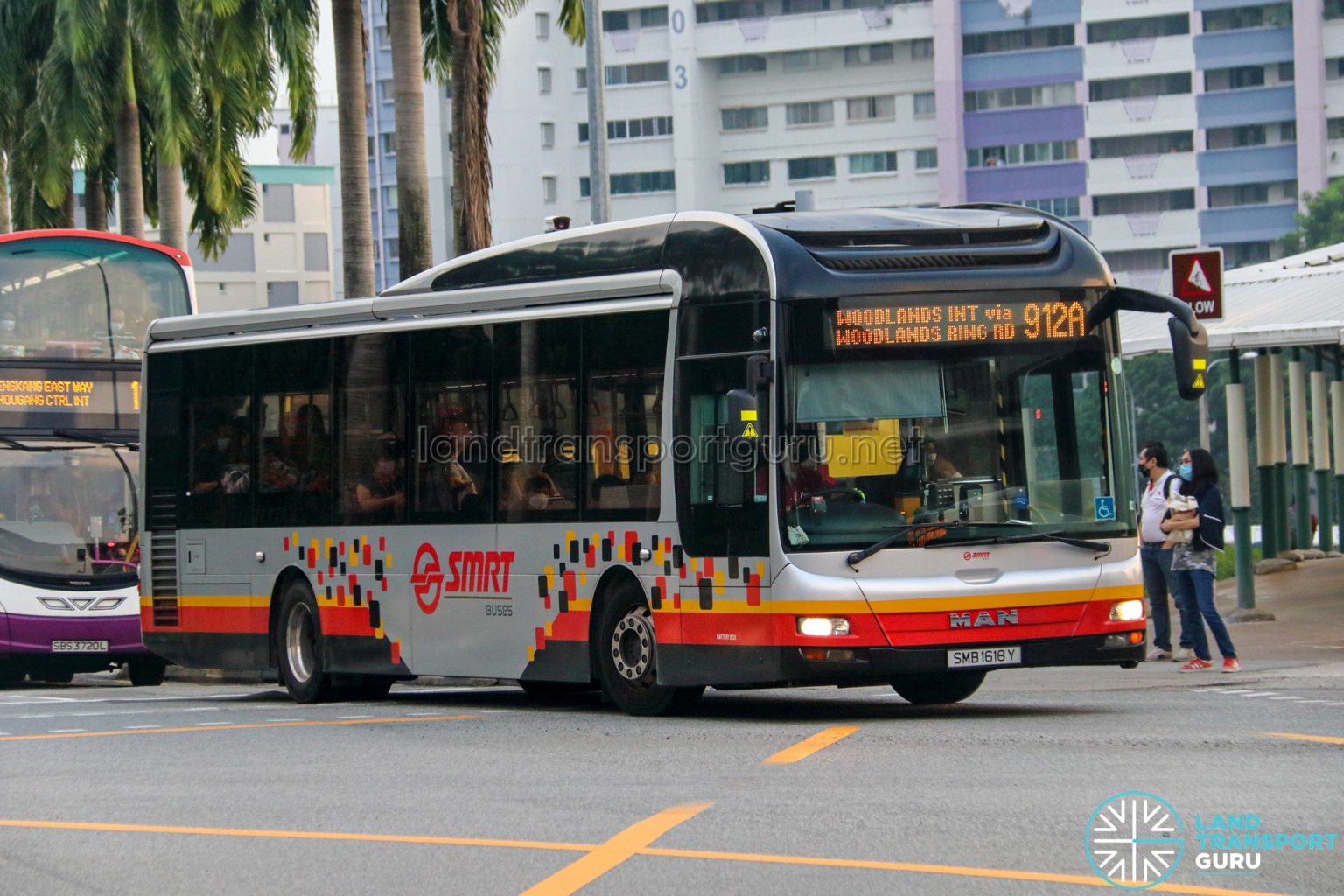 Bus 912A – SMRT Buses MAN A22 (SMB1618Y) | Land Transport Guru