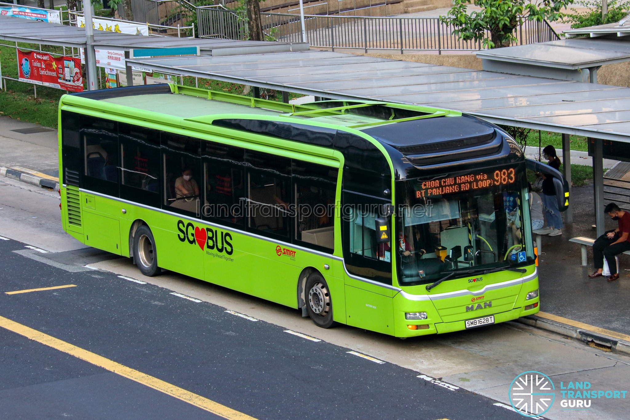 Bus 983 SMRT Buses MAN A22 SMB1628T Land Transport Guru