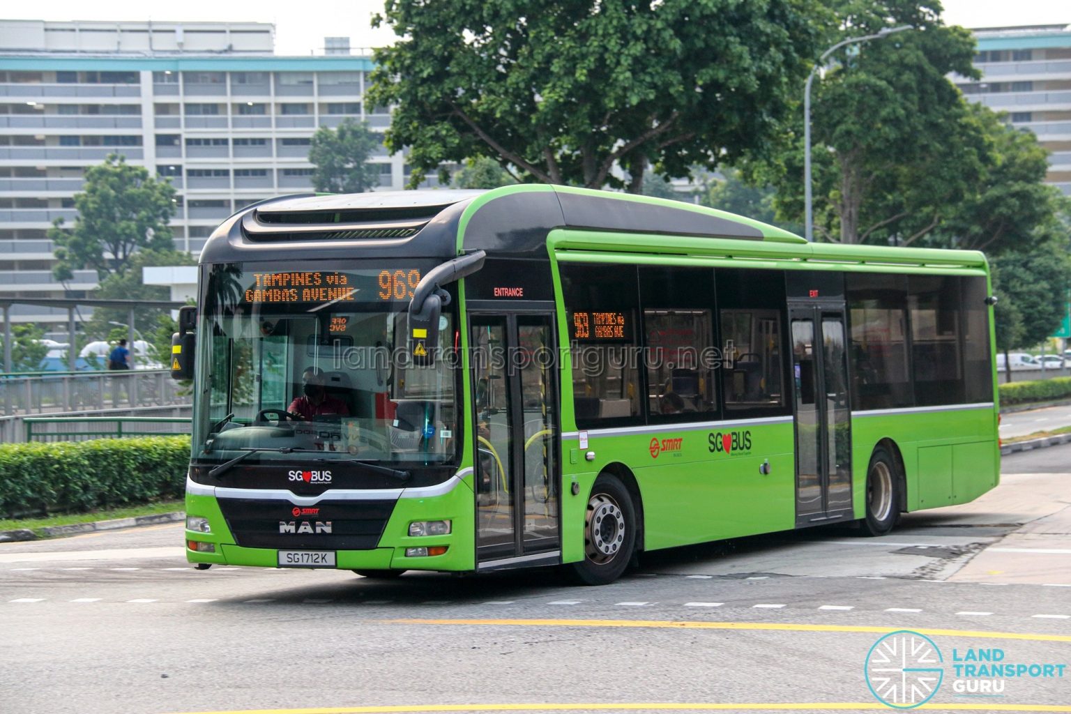 Bus 969 – SMRT Buses MAN A22 (SG1712K) | Land Transport Guru