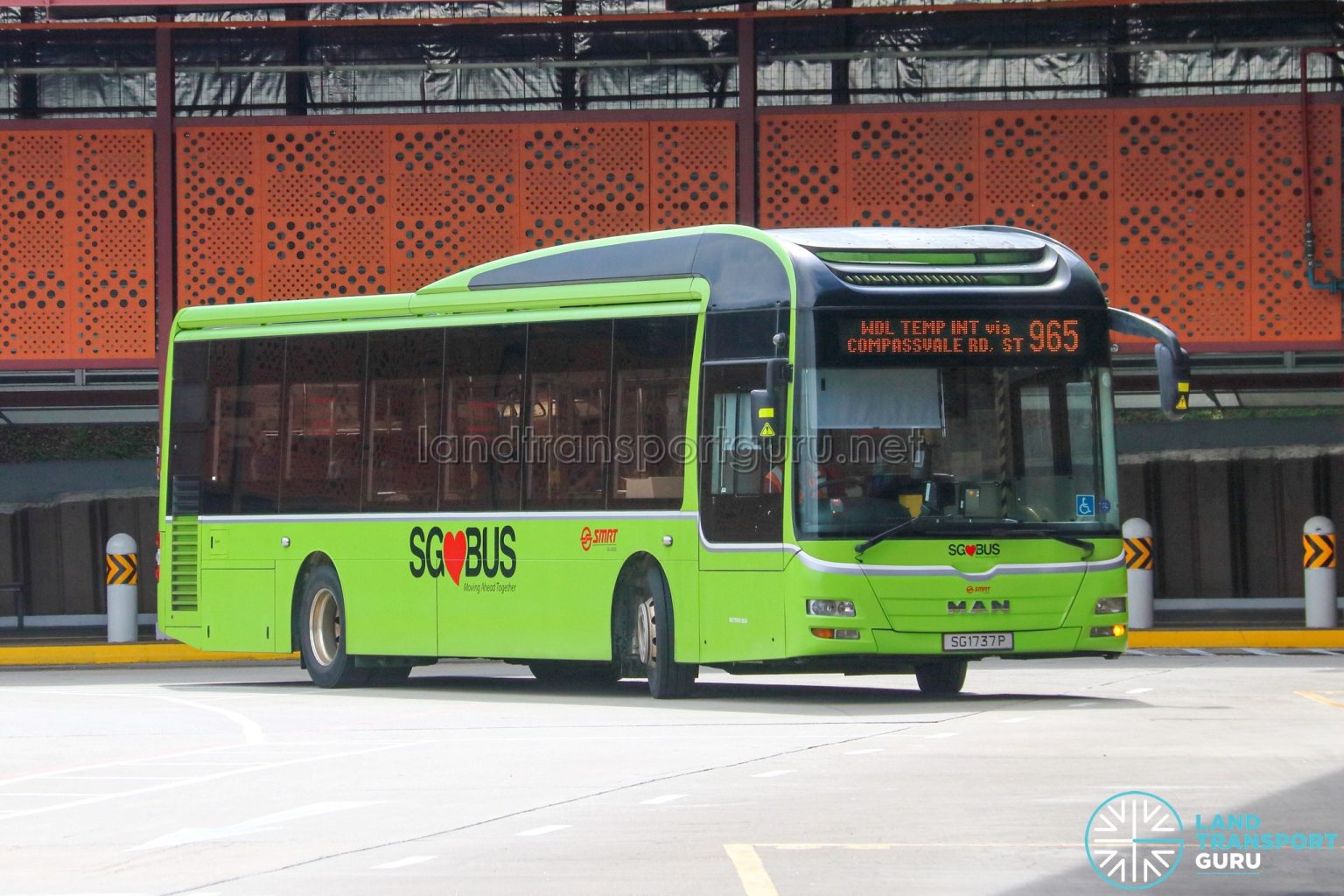 Bus 965 – SMRT Buses MAN A22 (SG1737P) | Land Transport Guru