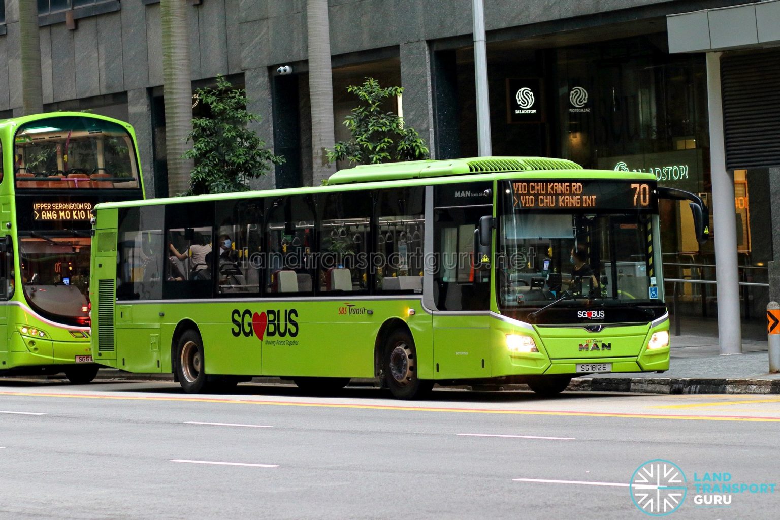 Bus 70 – SBS Transit MAN A22 Euro 6 (SG1812E) | Land Transport Guru