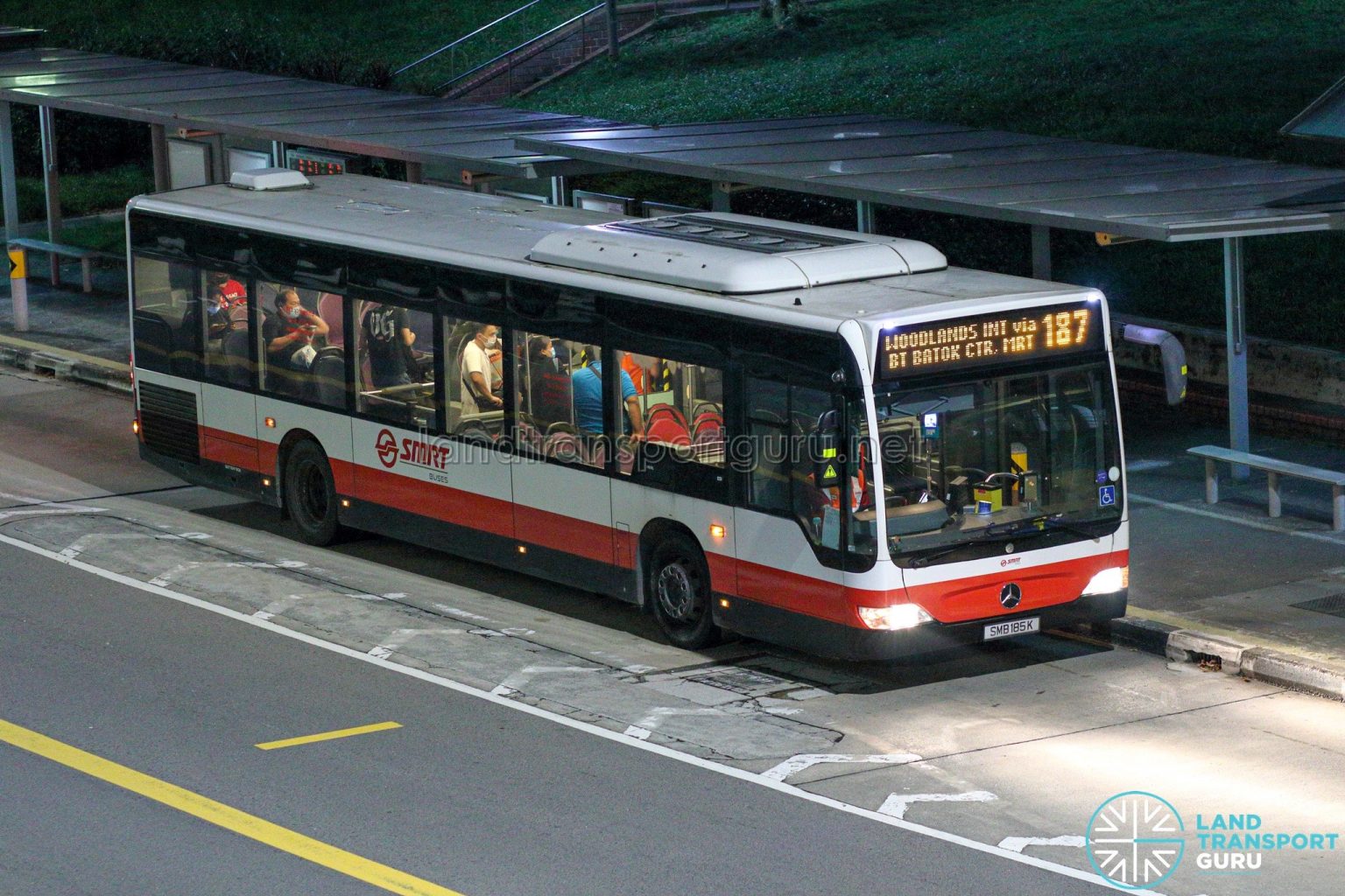Bus 187 – SMRT Buses Mercedes-Benz Citaro (SMB185K) | Land Transport Guru