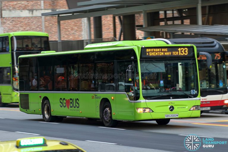 Bus 133 – SBS Transit Mercedes-Benz Citaro (SBS2000M) | Land Transport Guru