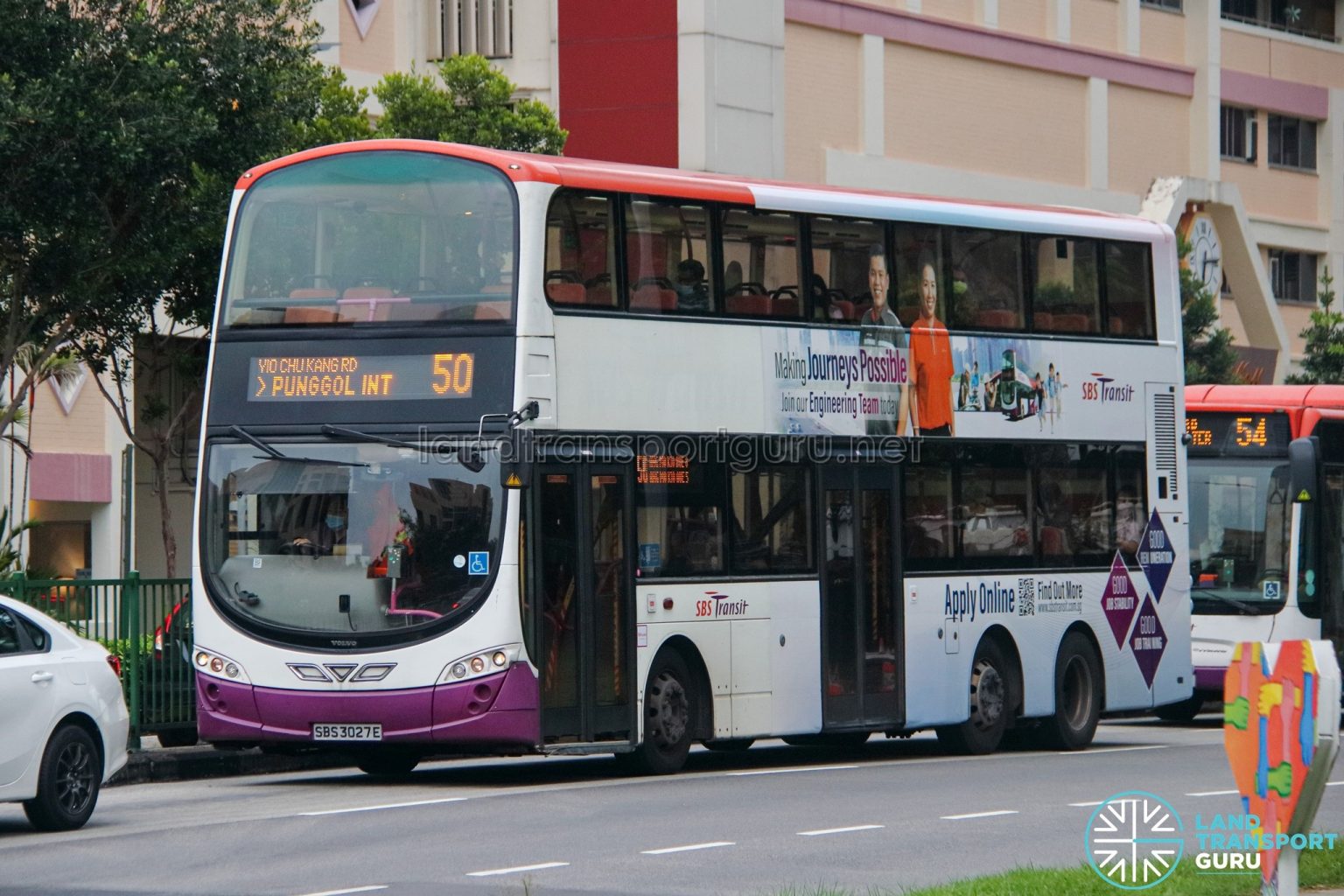Bus 50 – SBS Transit Volvo B9TL Wright (SBS3027E) | Land Transport Guru