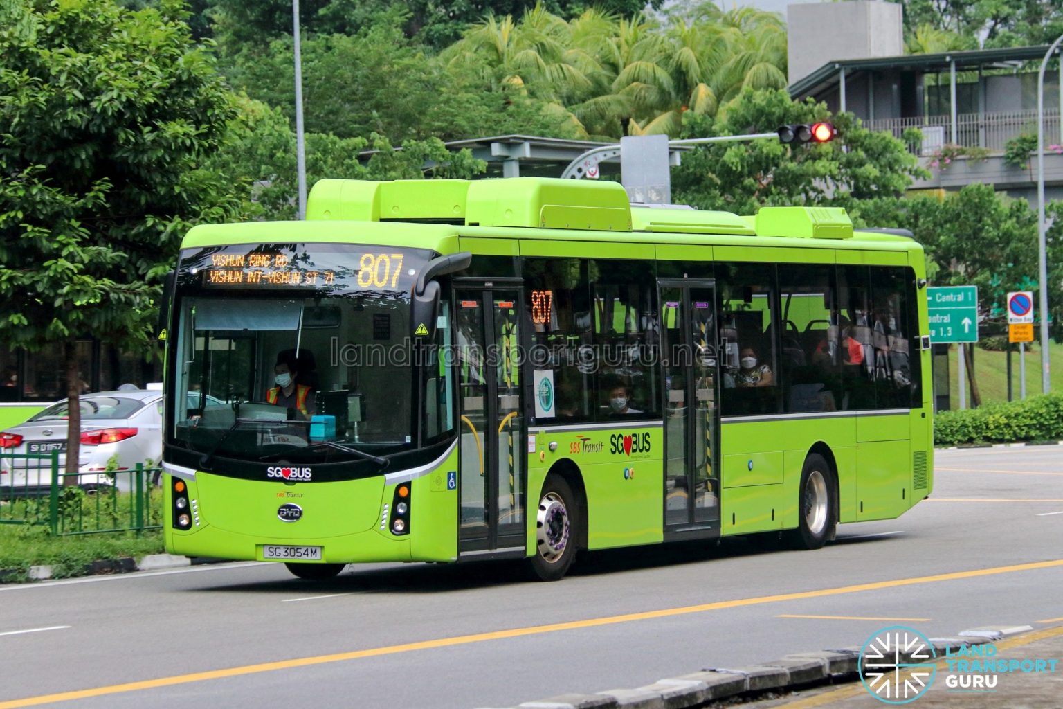 Bus 807 – SBS Transit BYD K9 (Gemilang) (SG3054M) | Land Transport Guru