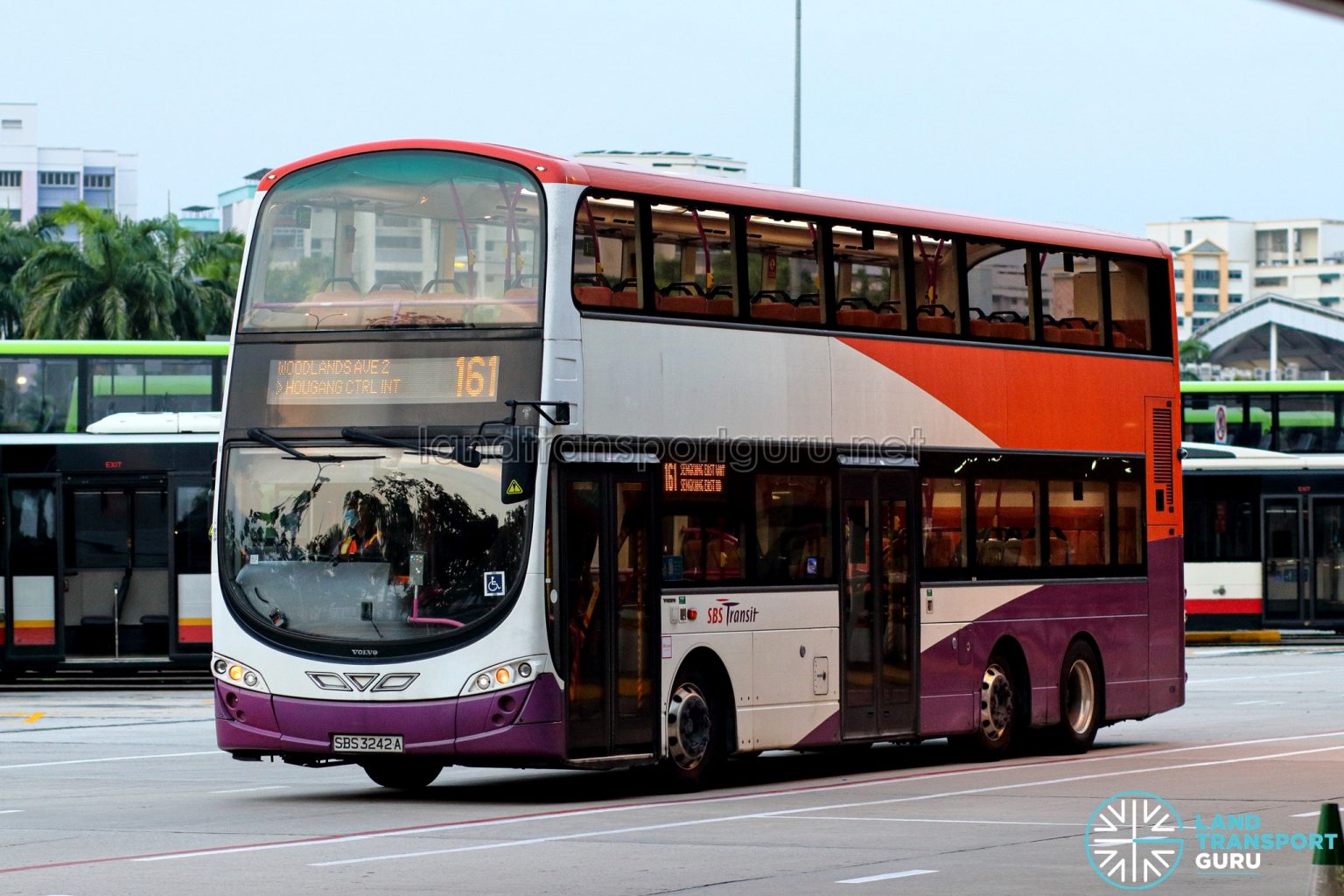 Bus 161 SBS Transit Volvo B9TL Wright SBS3242A Land Transport Guru Bus 161 SBS Transit Volvo B9TL Wright SBS3242A Land Transport Guru