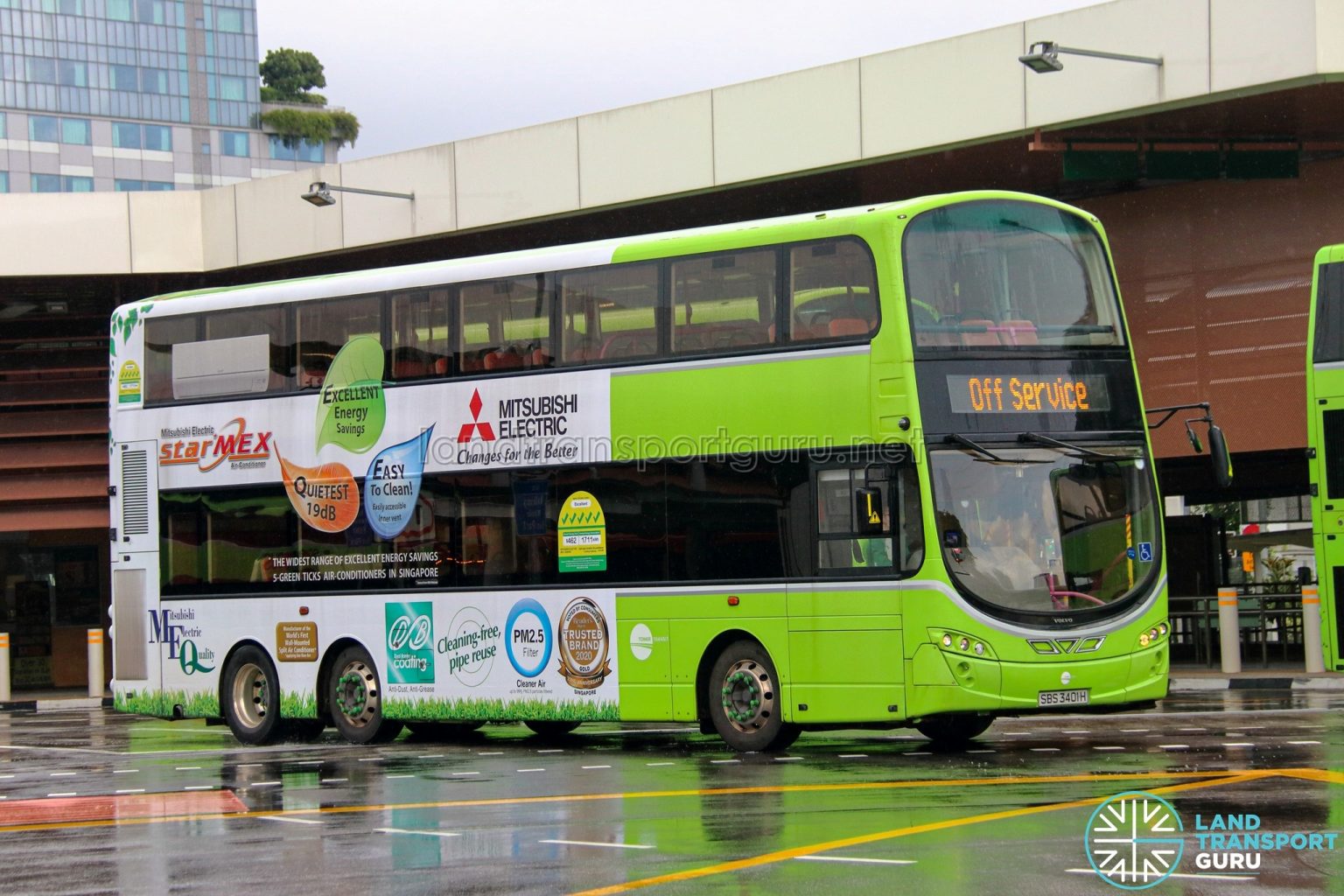 Off Service – Tower Transit Volvo B9TL Wright (SBS3401H) | Land ...