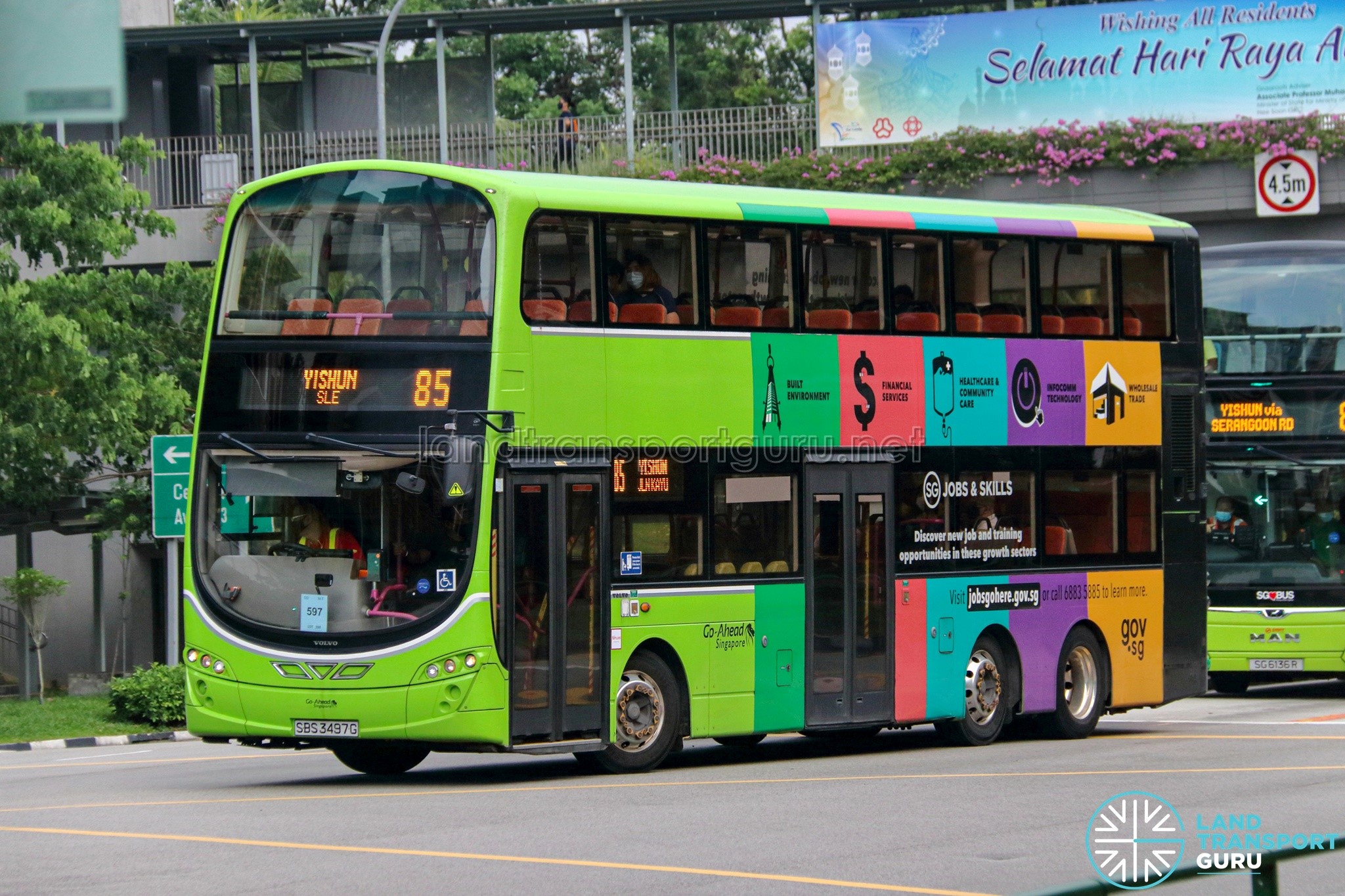Bus 85 Go Ahead Singapore Volvo B9TL Wright SBS3497G Land Bus 85 Go Ahead Singapore Volvo B9TL Wright SBS3497G Land