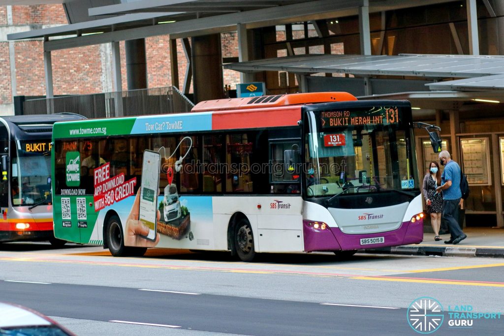 Bus 131 SBS Transit Scania K230UB Euro V SBS5015B Land Transport Guru Bus 131 SBS Transit Scania K230UB Euro V SBS5015B Land Transport Guru