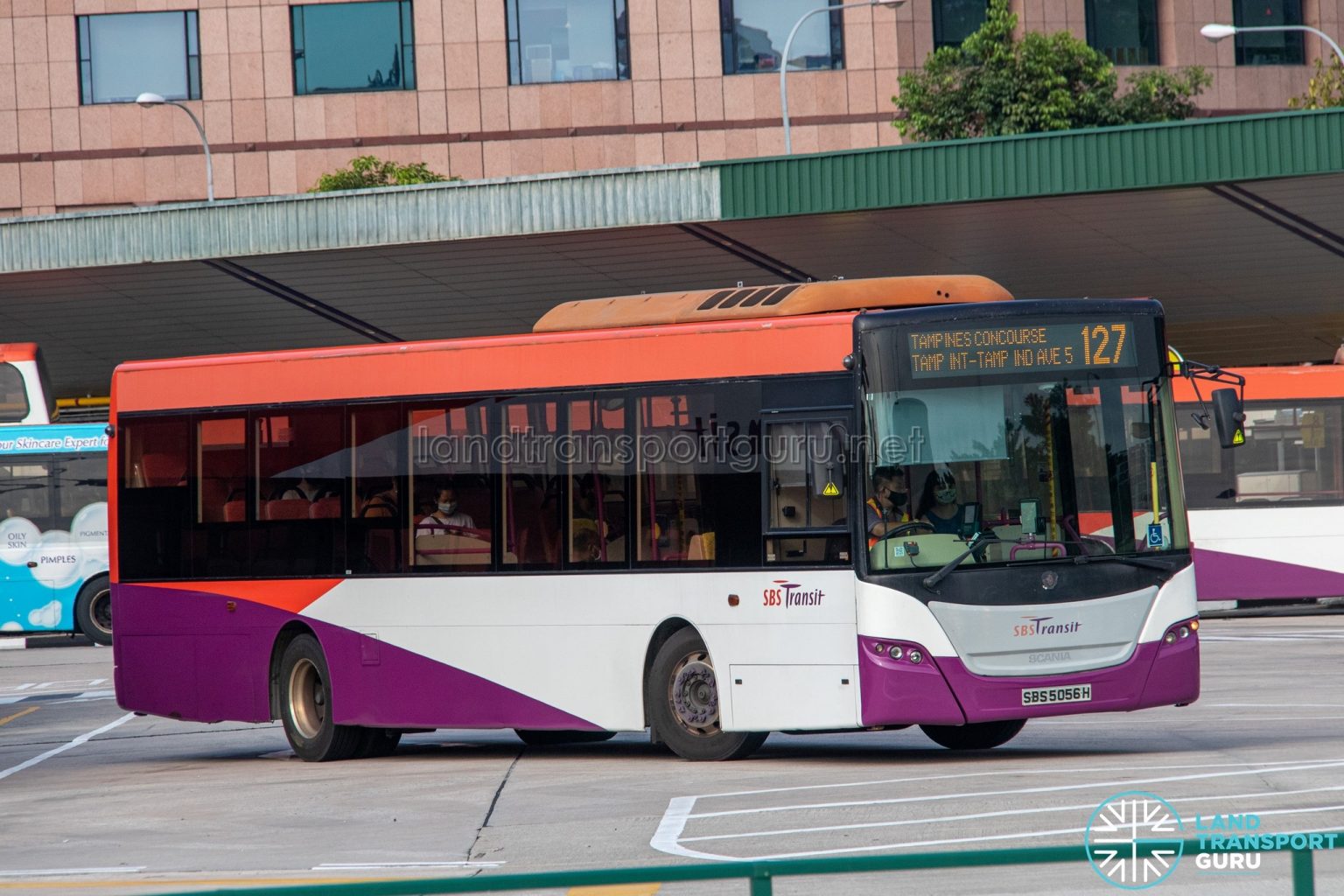 Bus 127 – SBS Transit Scania K230UB Euro V (SBS5056H) | Land Transport Guru