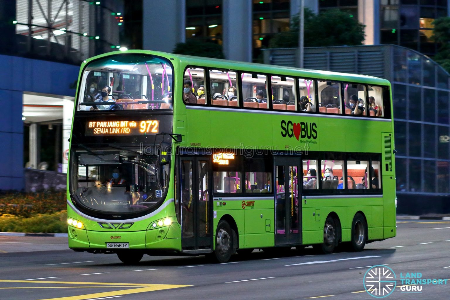 Bus 972 – SMRT Buses Volvo B9TL Wright (SG5580Y) | Land Transport Guru
