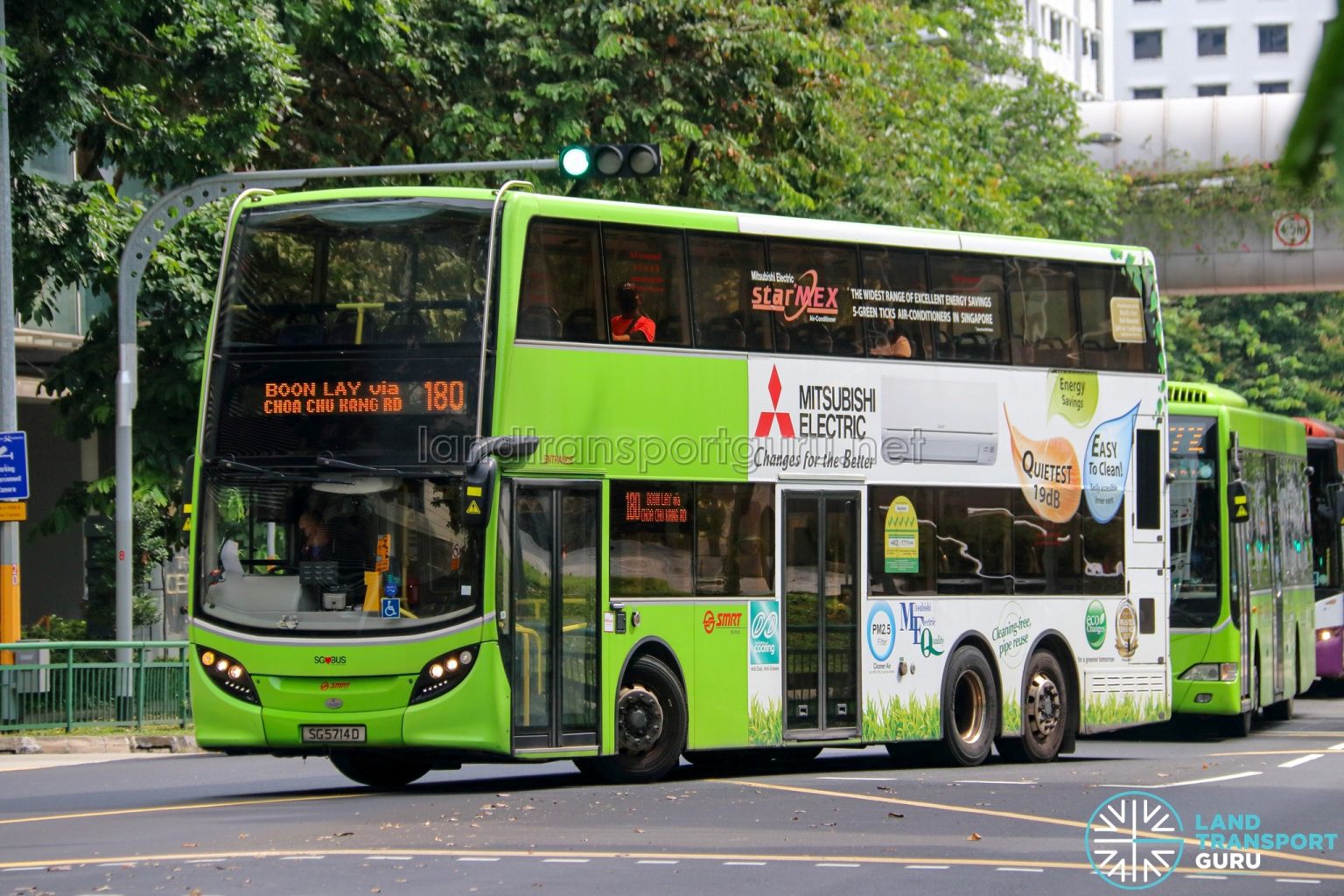 Bus 180 – SMRT Buses Alexander Dennis Enviro500 (SG5714D) | Land ...