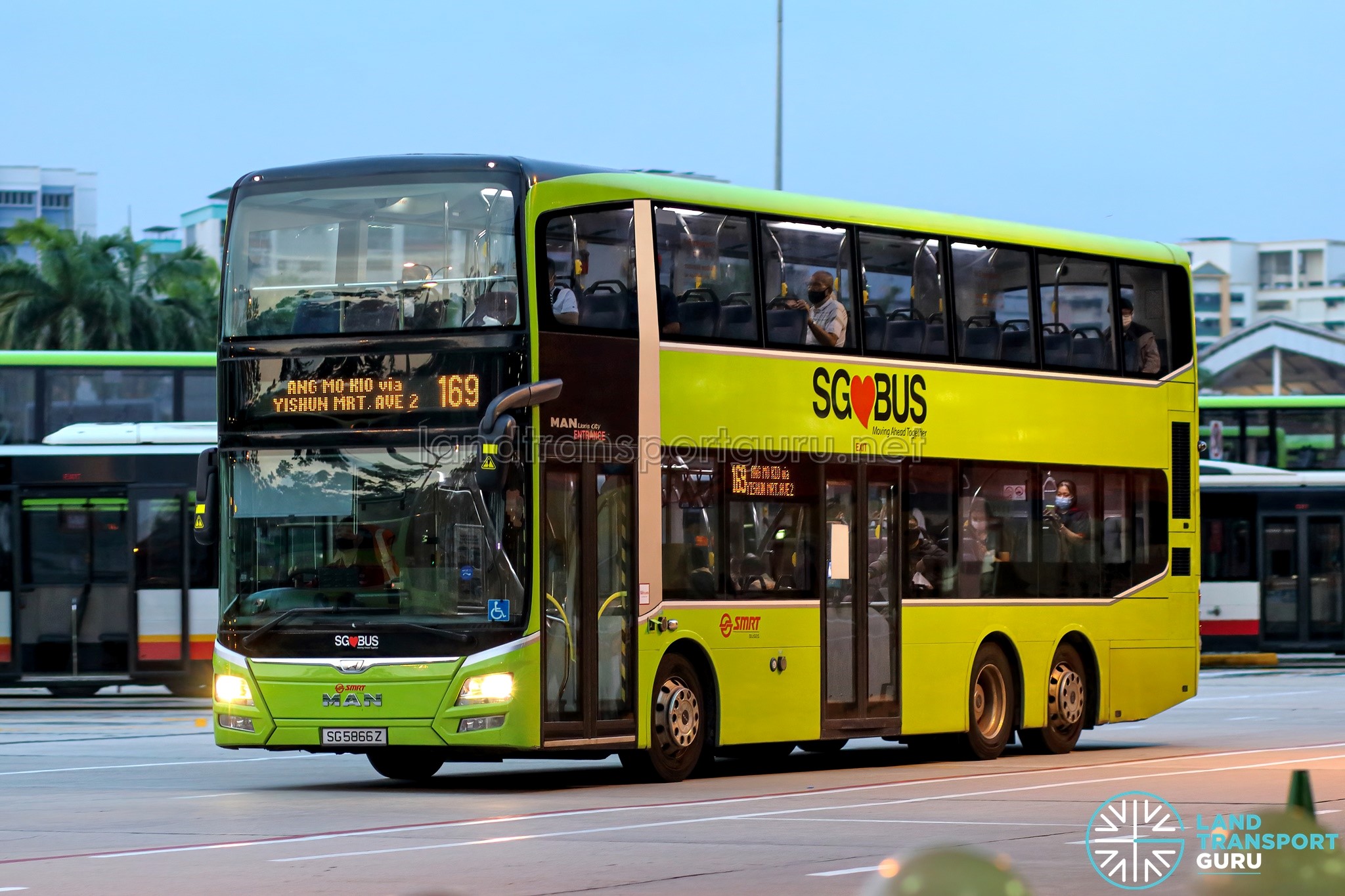 Bus 169 SMRT Buses MAN A95 SG5866Z Land Transport Guru